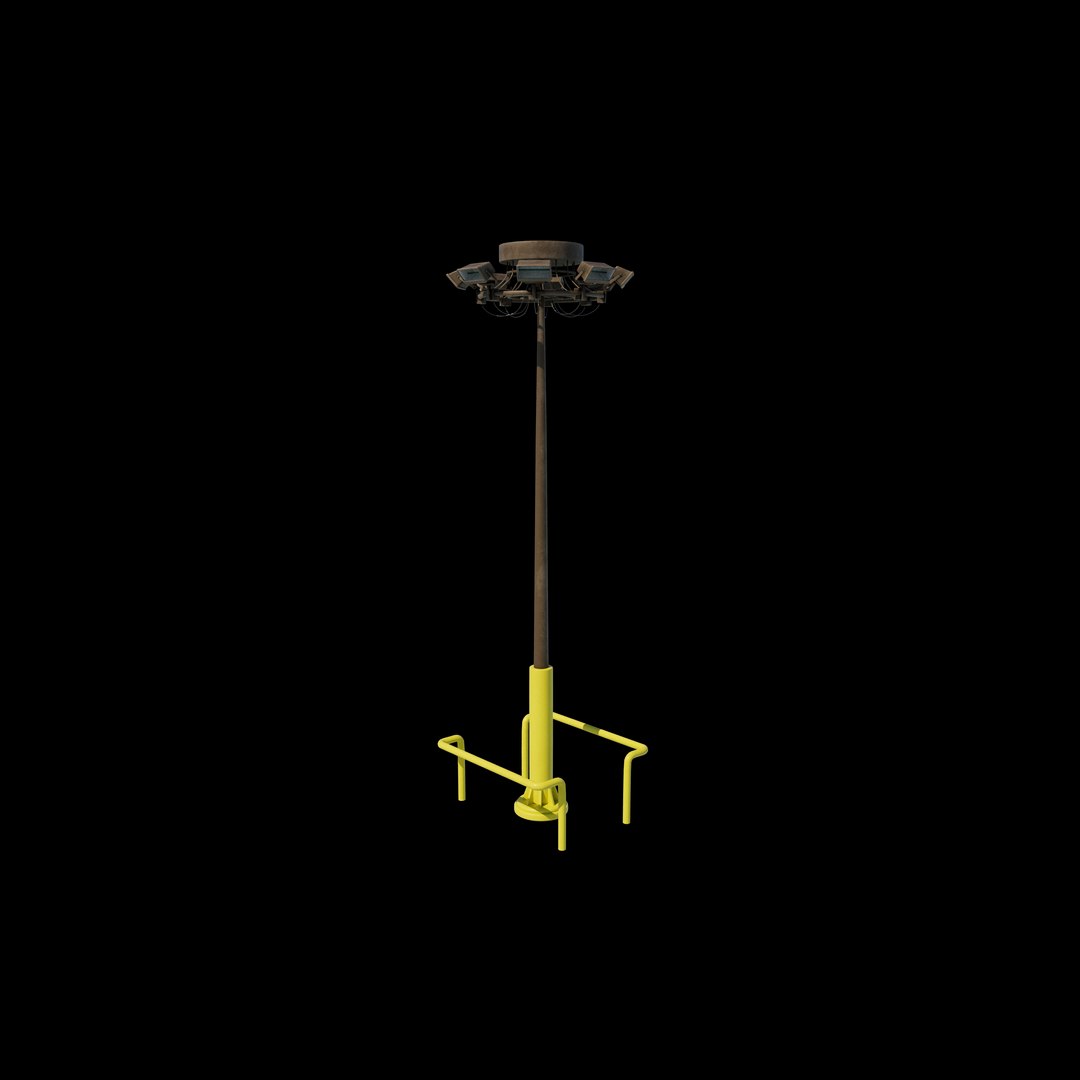 High Mast Lighting Tower 3D Model 3D Model - TurboSquid 2360476