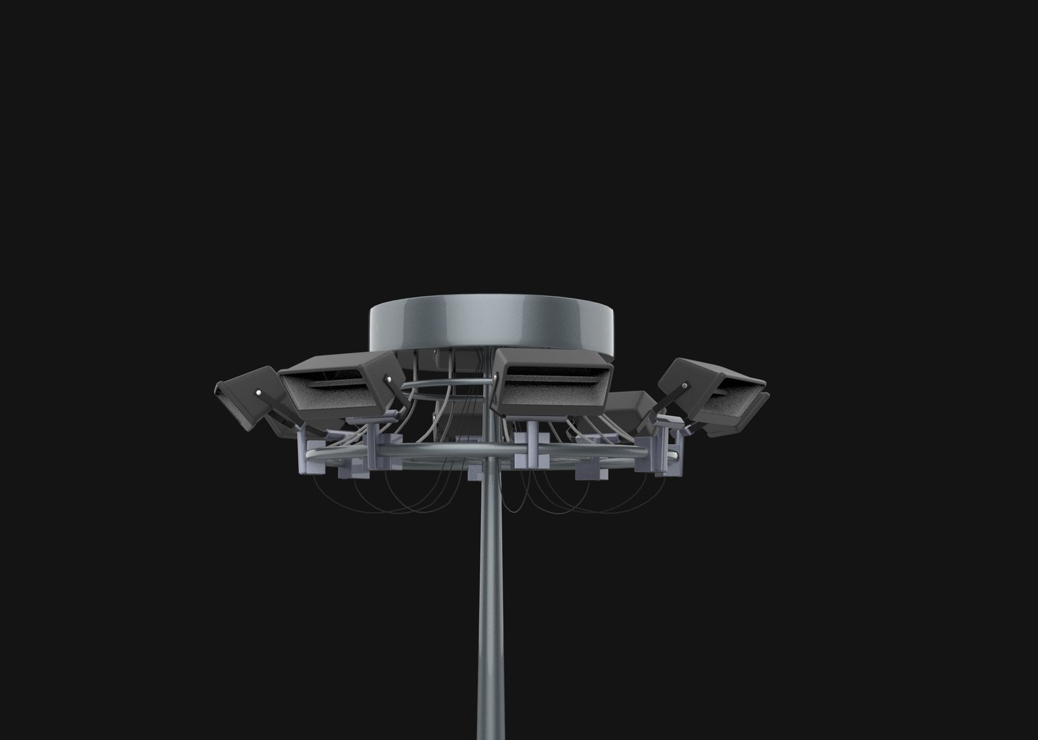 High Mast Lighting Tower 3D Model 3D Model - TurboSquid 2360476