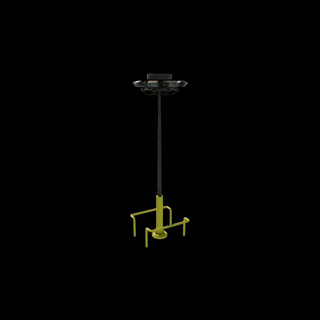 High Mast Lighting Tower 3D Model 3D Model - TurboSquid 2360476