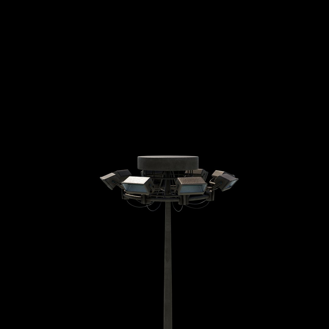 High Mast Lighting Tower 3D Model 3D Model - TurboSquid 2360476