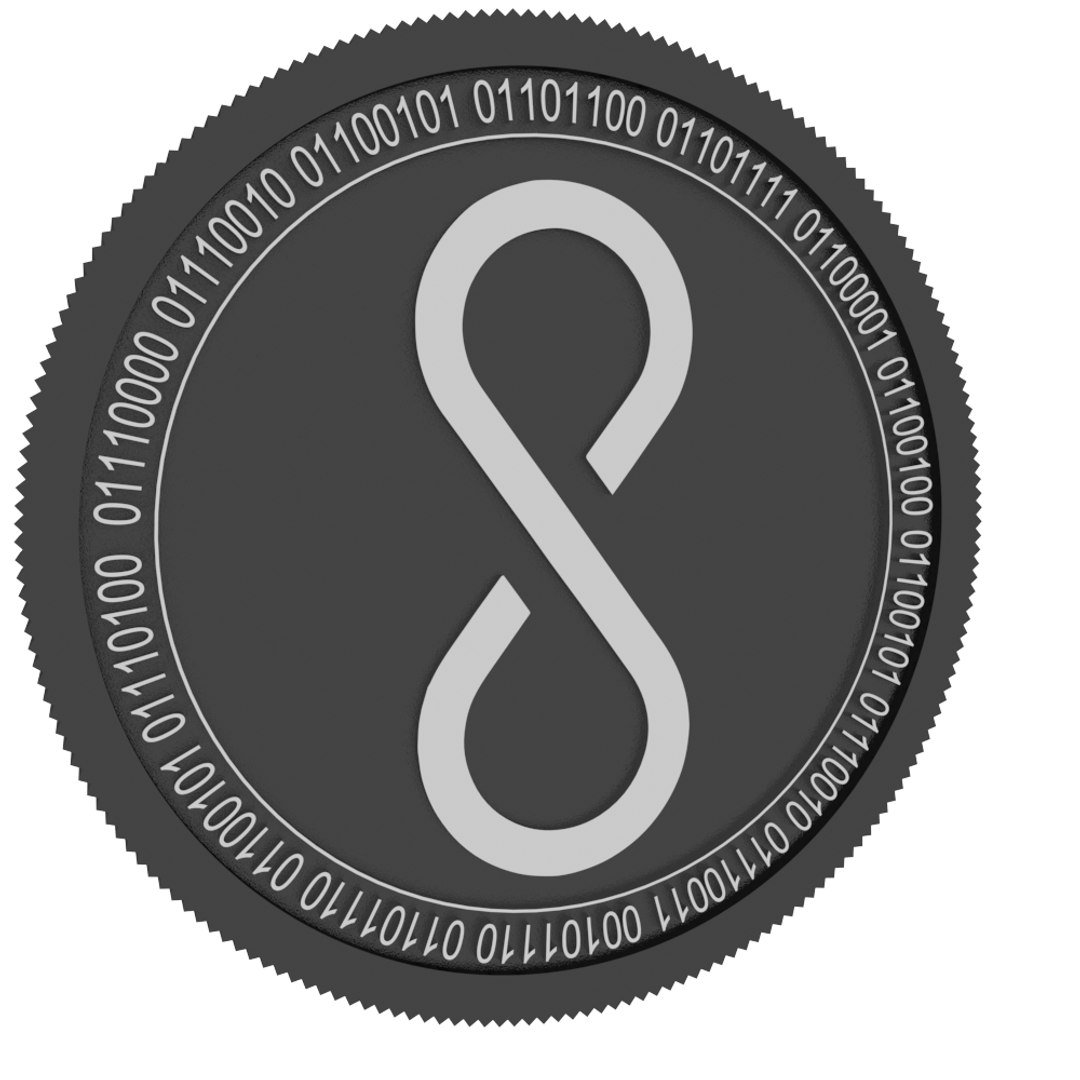 3D cosmo coin black - TurboSquid 1495432