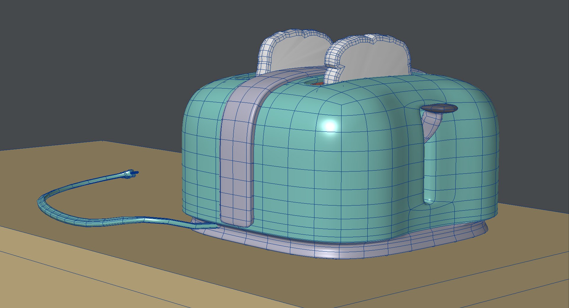 3d Obj Slice Toaster