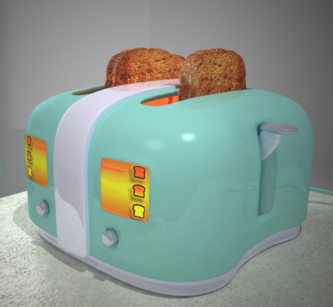 3d Obj Slice Toaster
