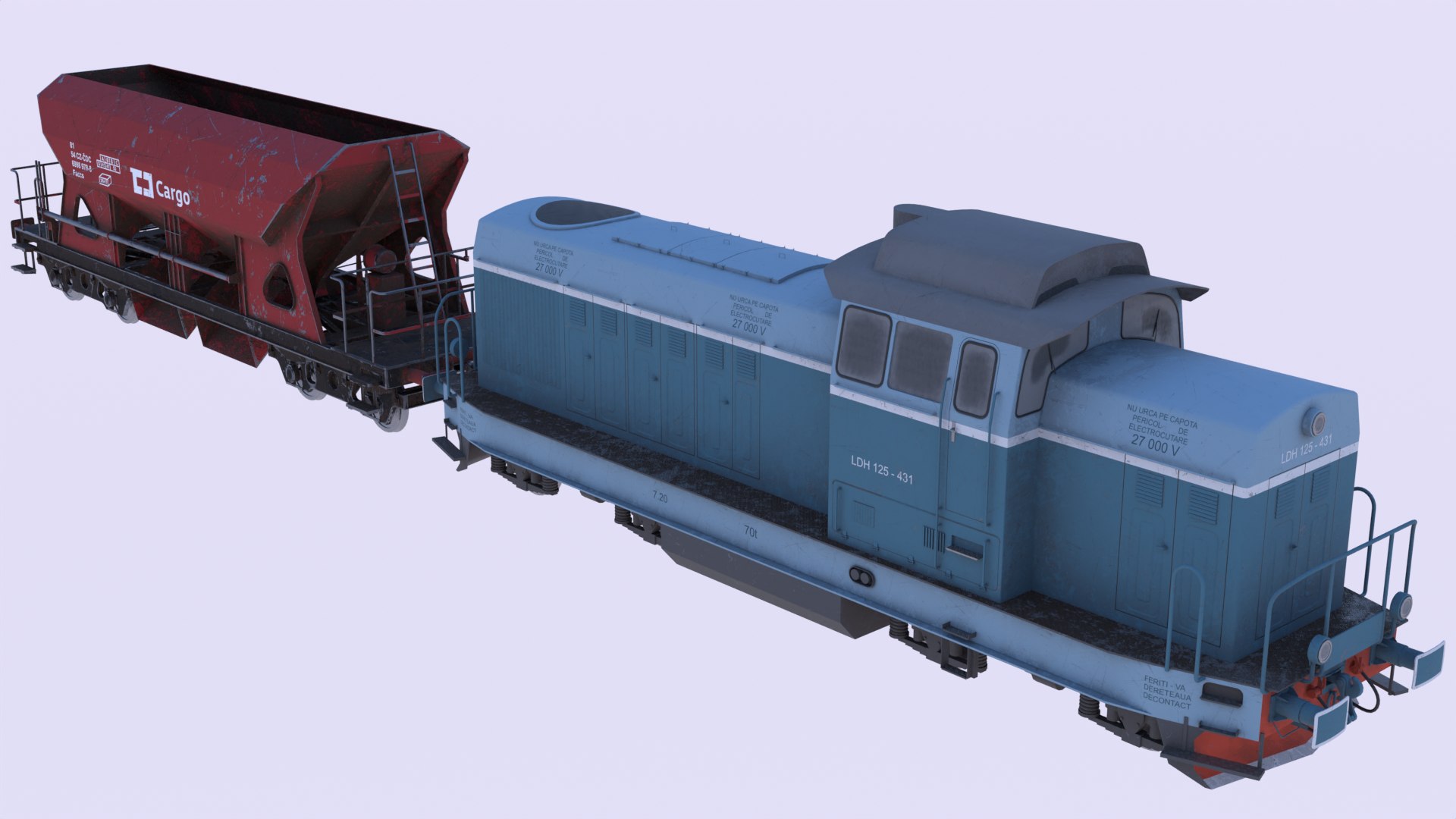 Cargo And Passenger Monorail Trains 3D Model - TurboSquid 2254813