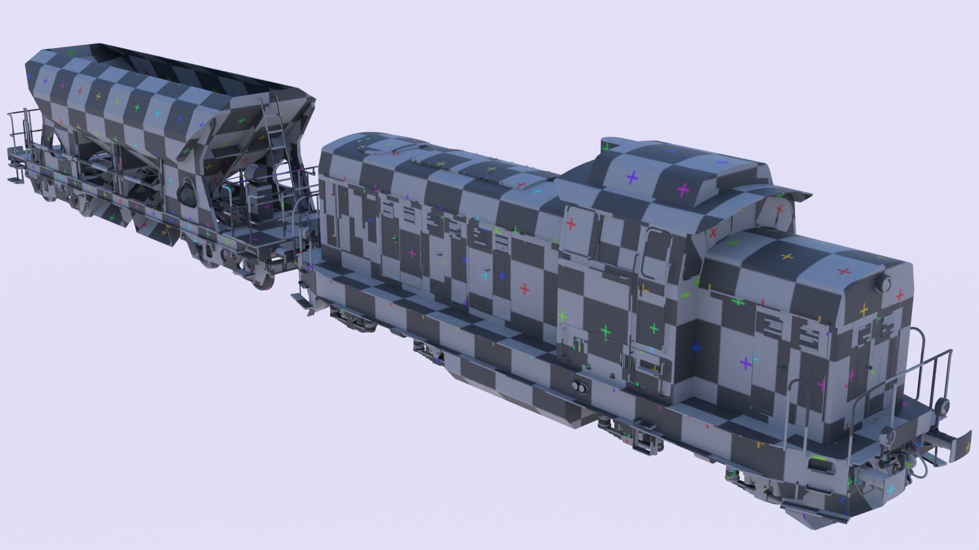Cargo And Passenger Monorail Trains 3D Model - TurboSquid 2254813