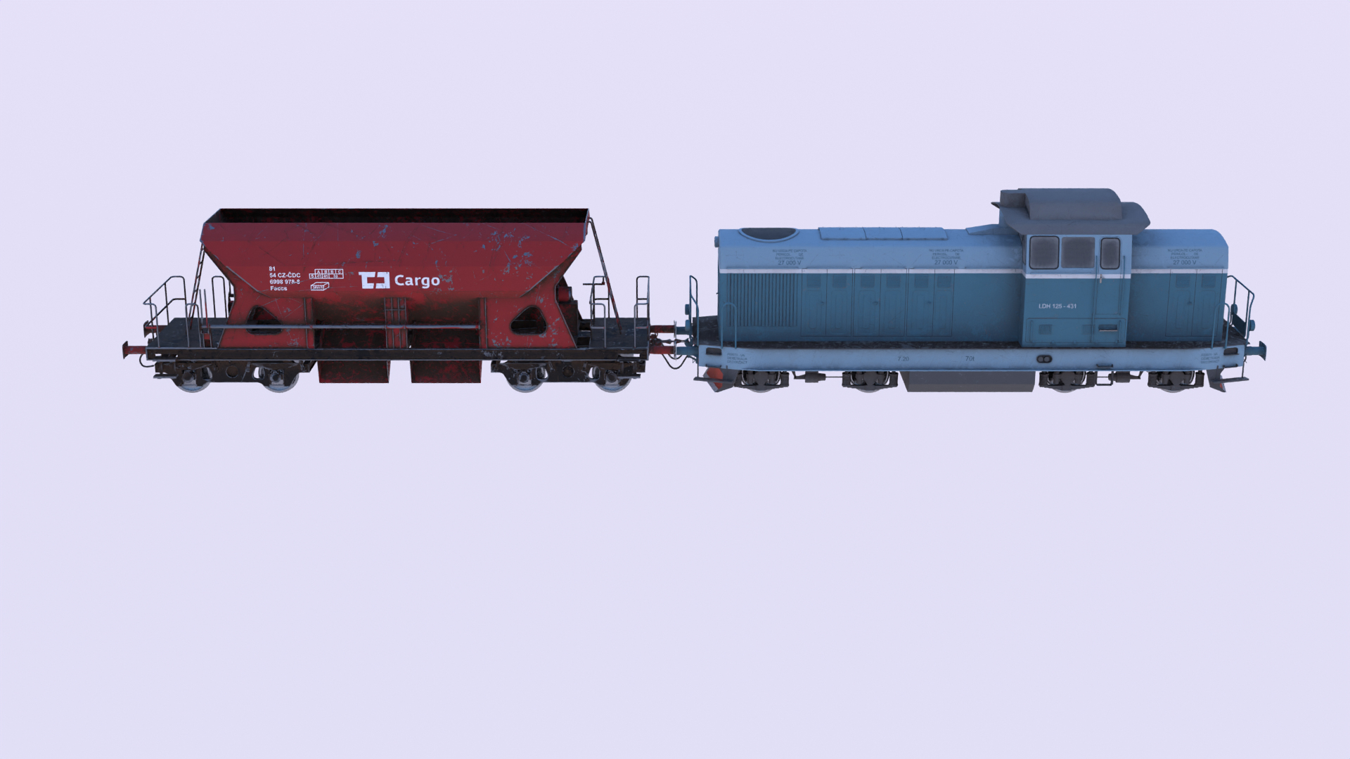 Cargo And Passenger Monorail Trains 3D Model - TurboSquid 2254813