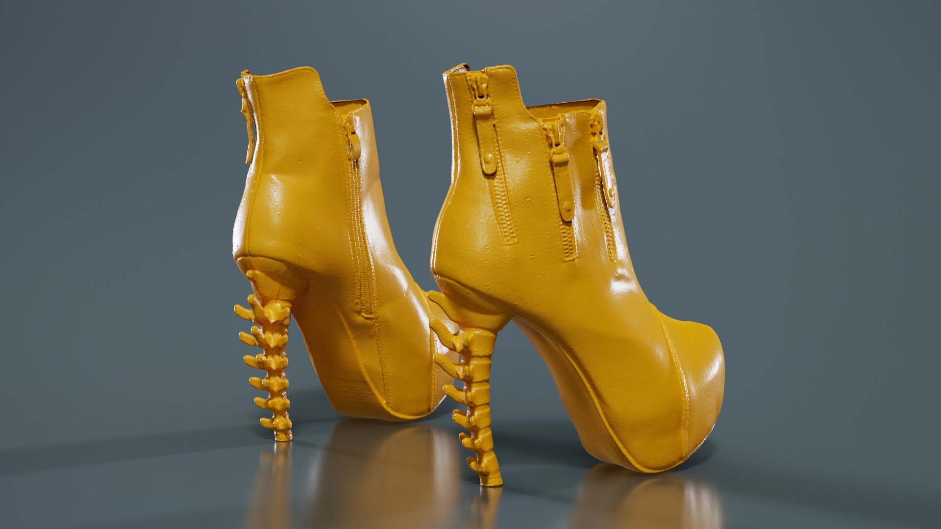 3D Spine Skeleton Heels Remastered - TurboSquid 2361217
