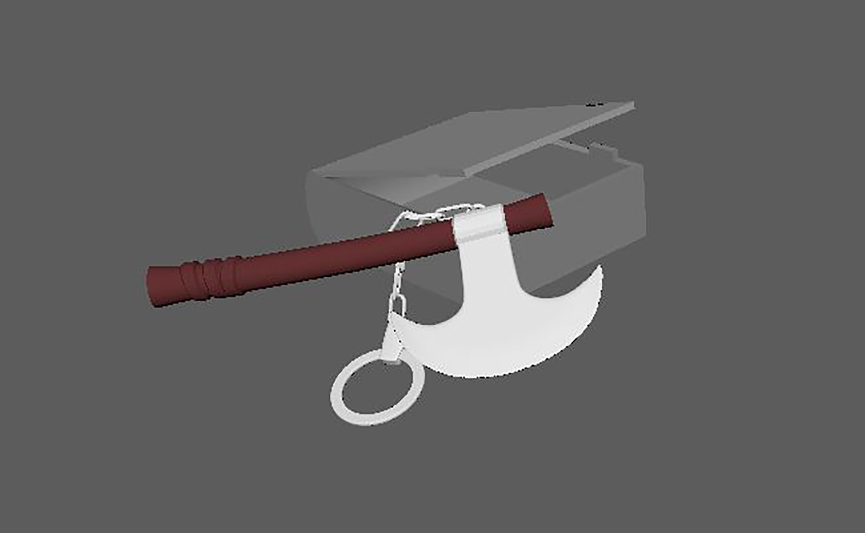 Axe With Box Model - TurboSquid 1723778