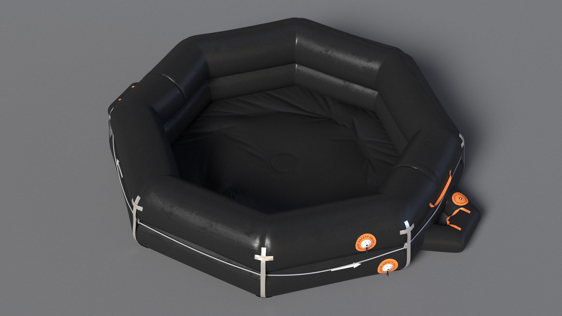 Buoyant Inflatable Life Raft 3D Model - TurboSquid 2315020