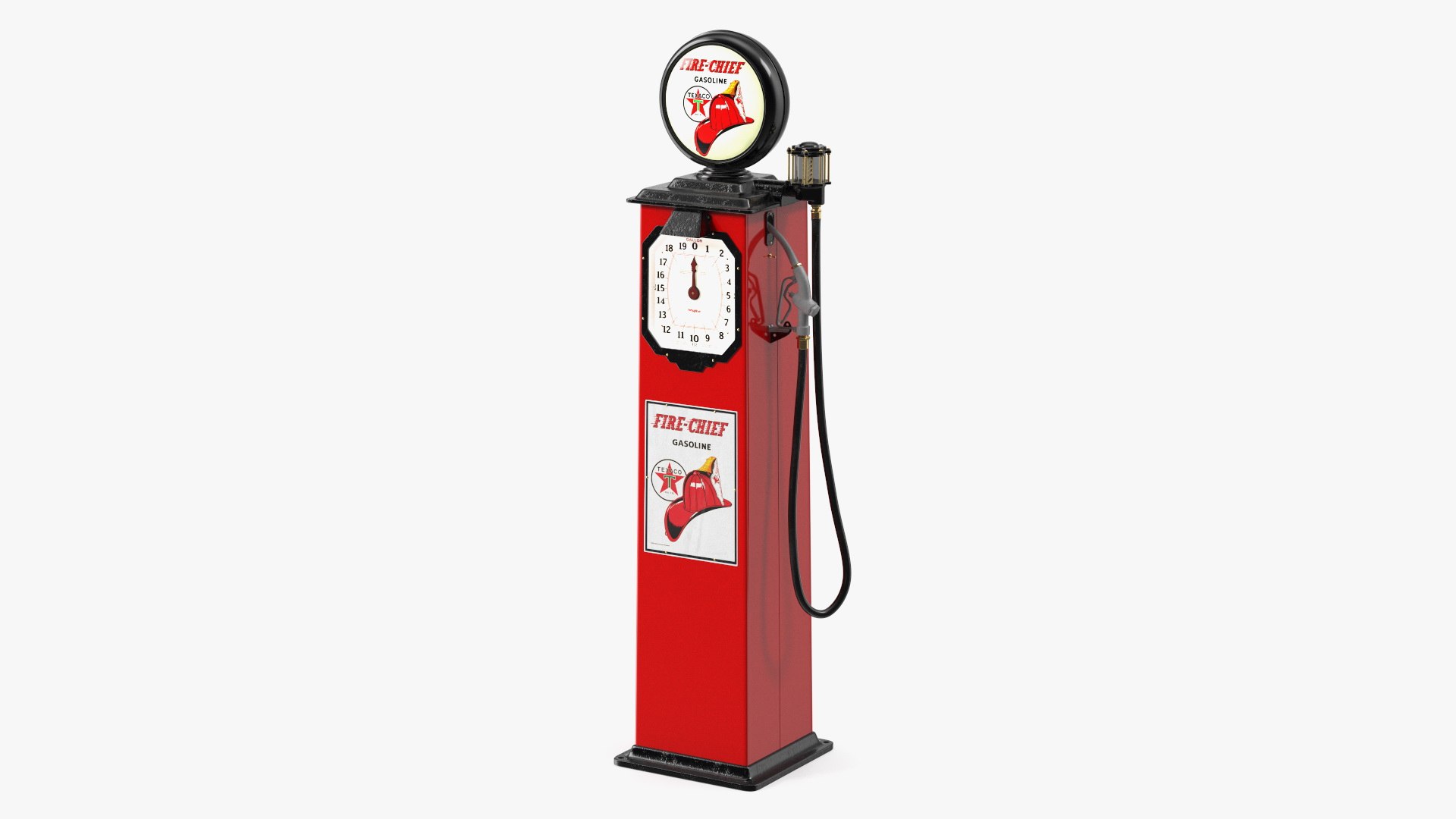 Clock Meter Gas Pump Wayne 3D Model - TurboSquid 2193832