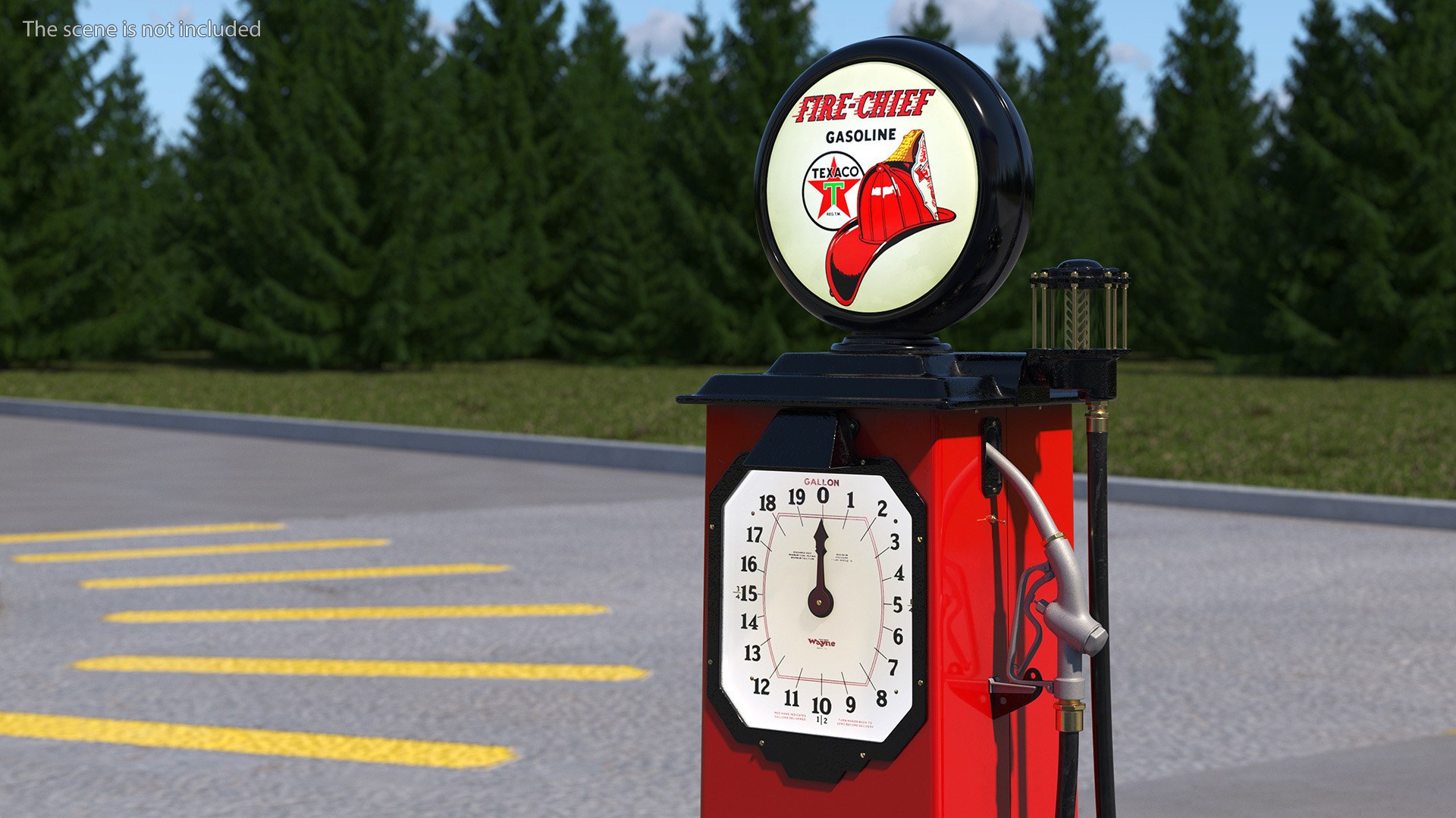 Clock Meter Gas Pump Wayne 3D Model - TurboSquid 2193832