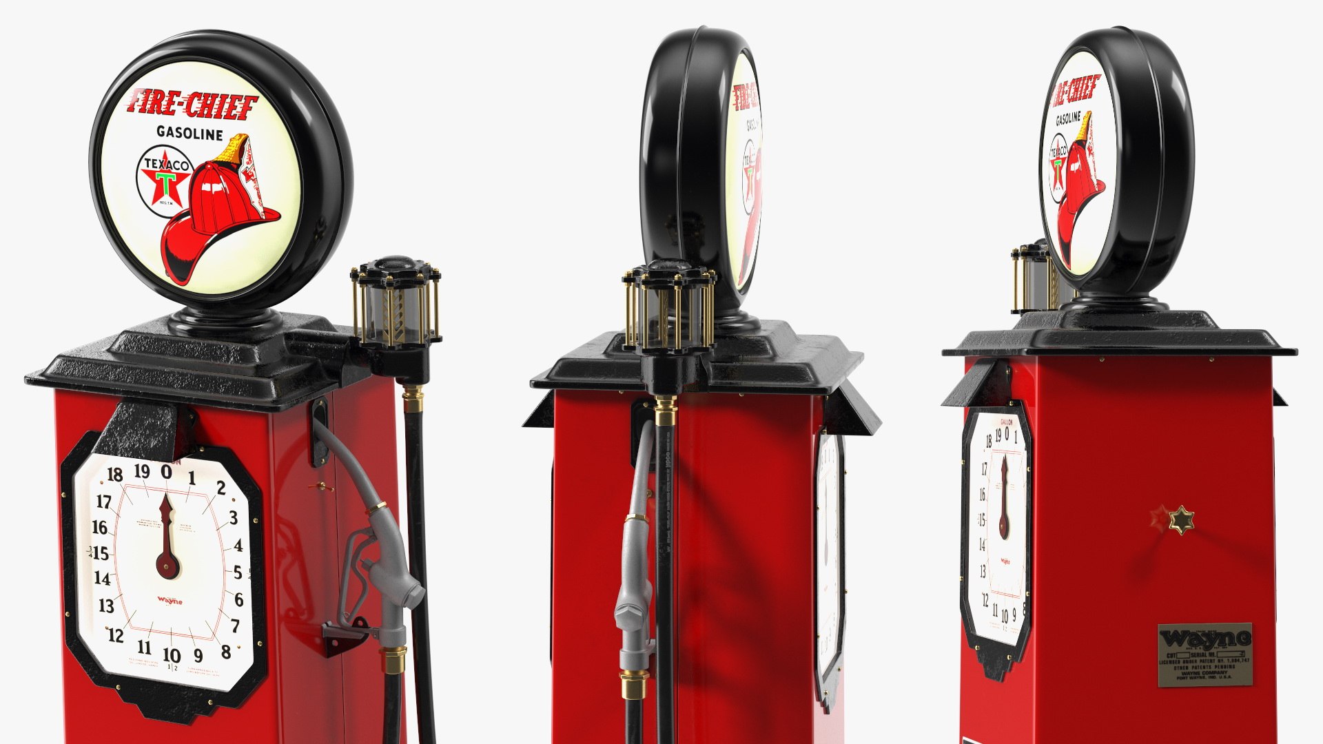 Clock Meter Gas Pump Wayne 3D Model - TurboSquid 2193832