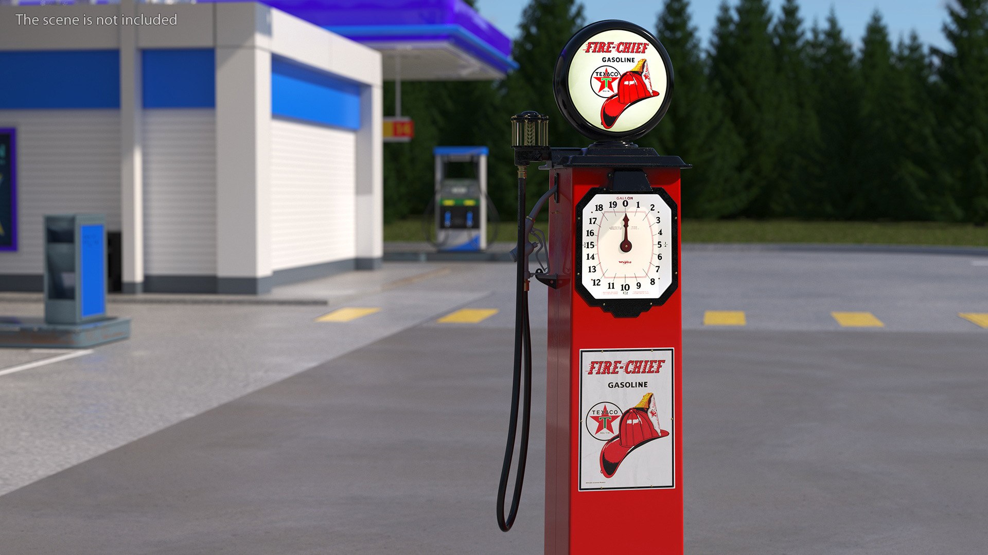 Clock Meter Gas Pump Wayne 3D Model - TurboSquid 2193832
