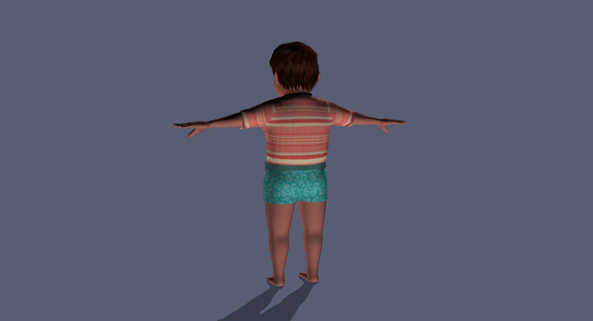 Boy Character 3d Obj