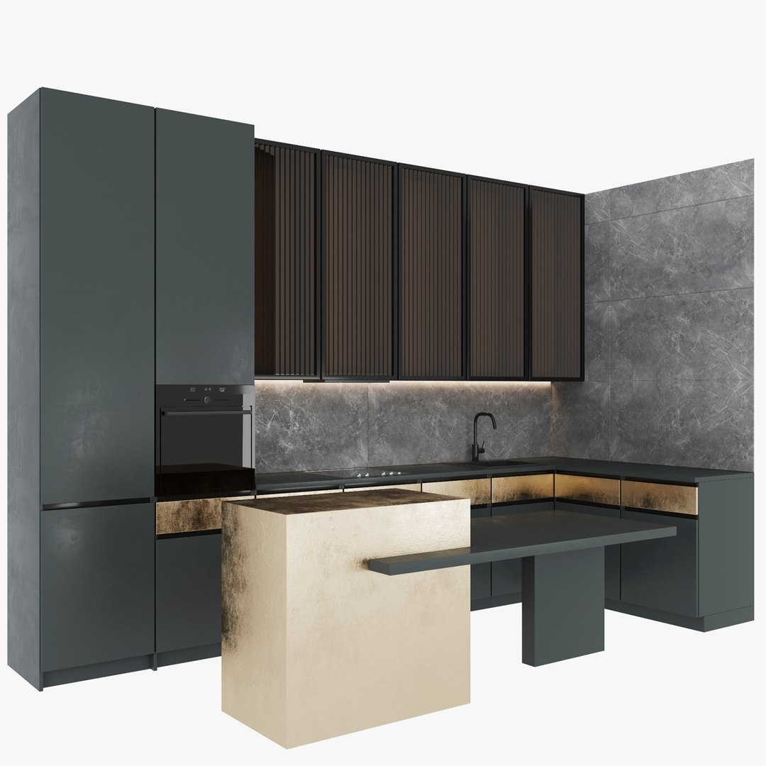 3D Model Kitchen - TurboSquid 2009589