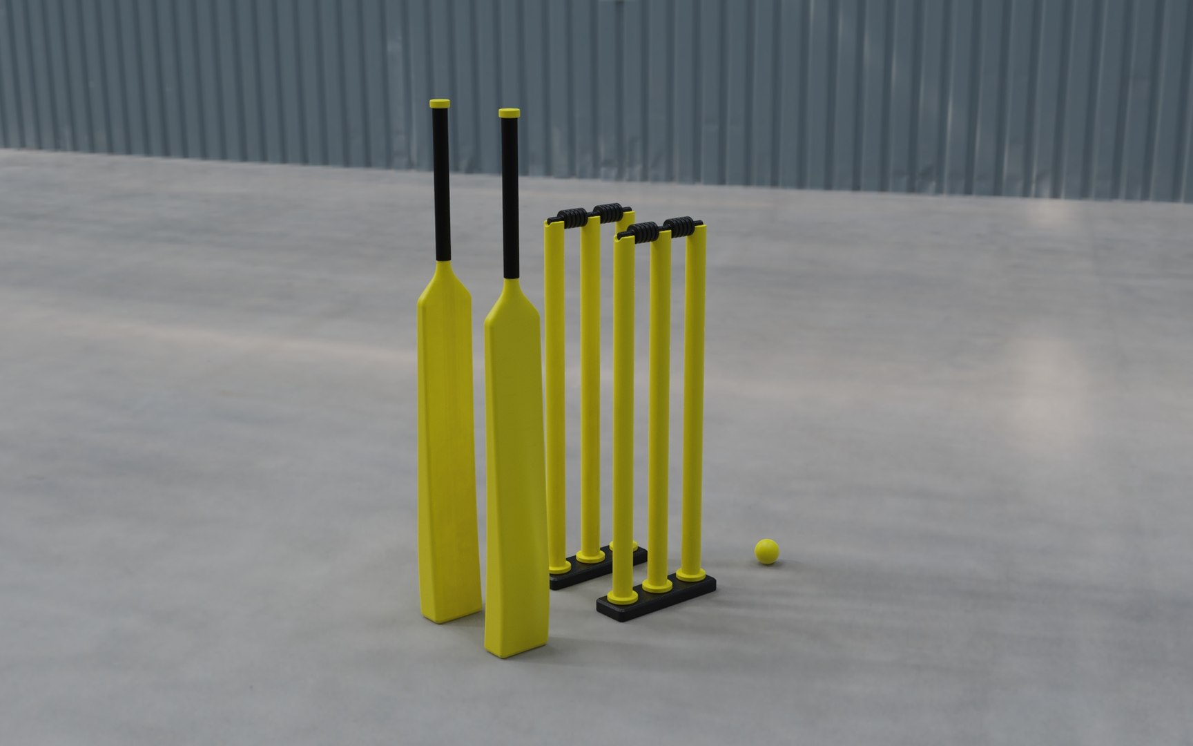 3D MODERN MINIMALISTIC INDOOR CRICKET SET 3D PRINT MODEL Model ...