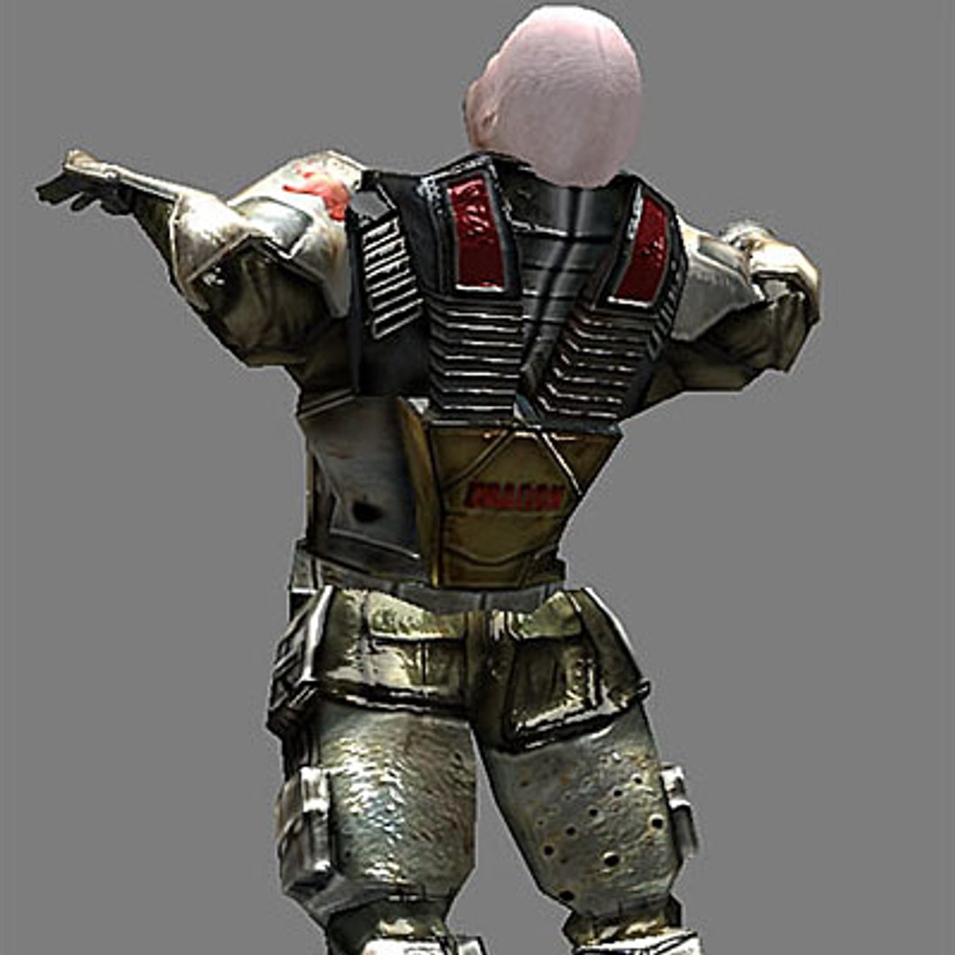 sci-fi trooper male 3d max