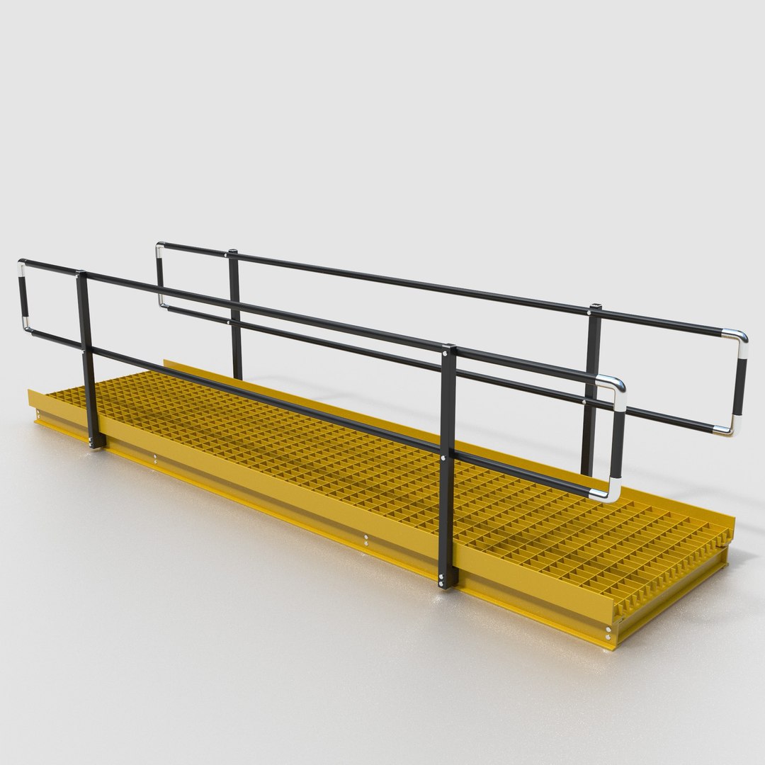 Industrial Walkway Catwalk Platform Model - TurboSquid 2412029