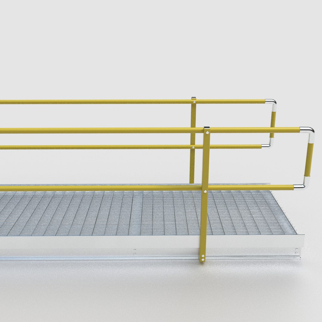 Industrial Walkway Catwalk Platform Model - TurboSquid 2412029