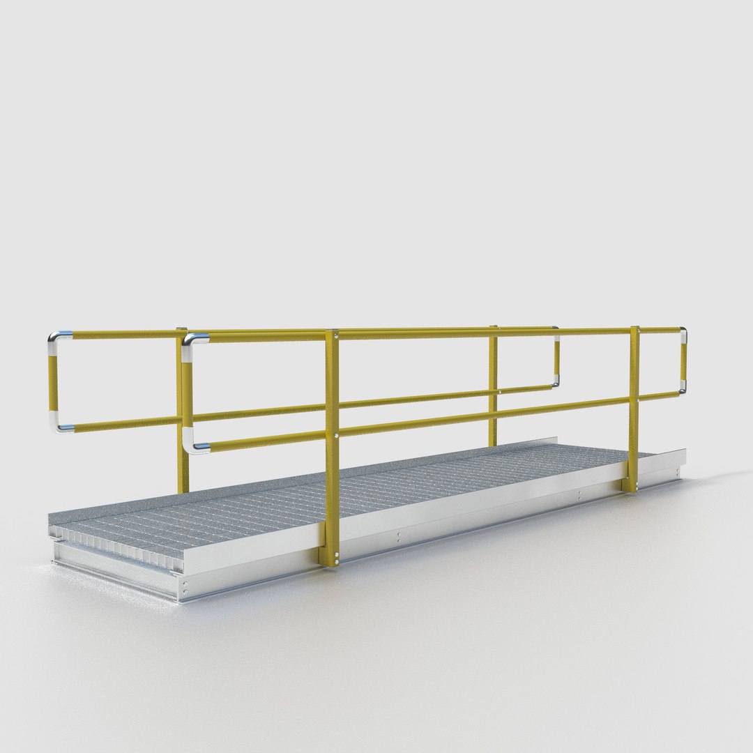 Industrial Walkway Catwalk Platform Model - TurboSquid 2412029
