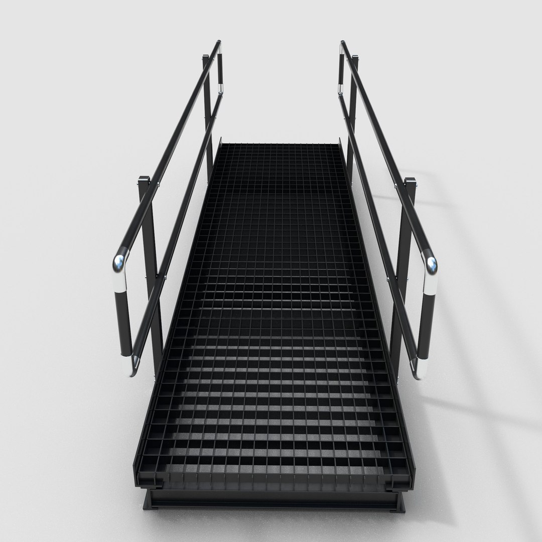 Industrial Walkway Catwalk Platform Model - TurboSquid 2412029