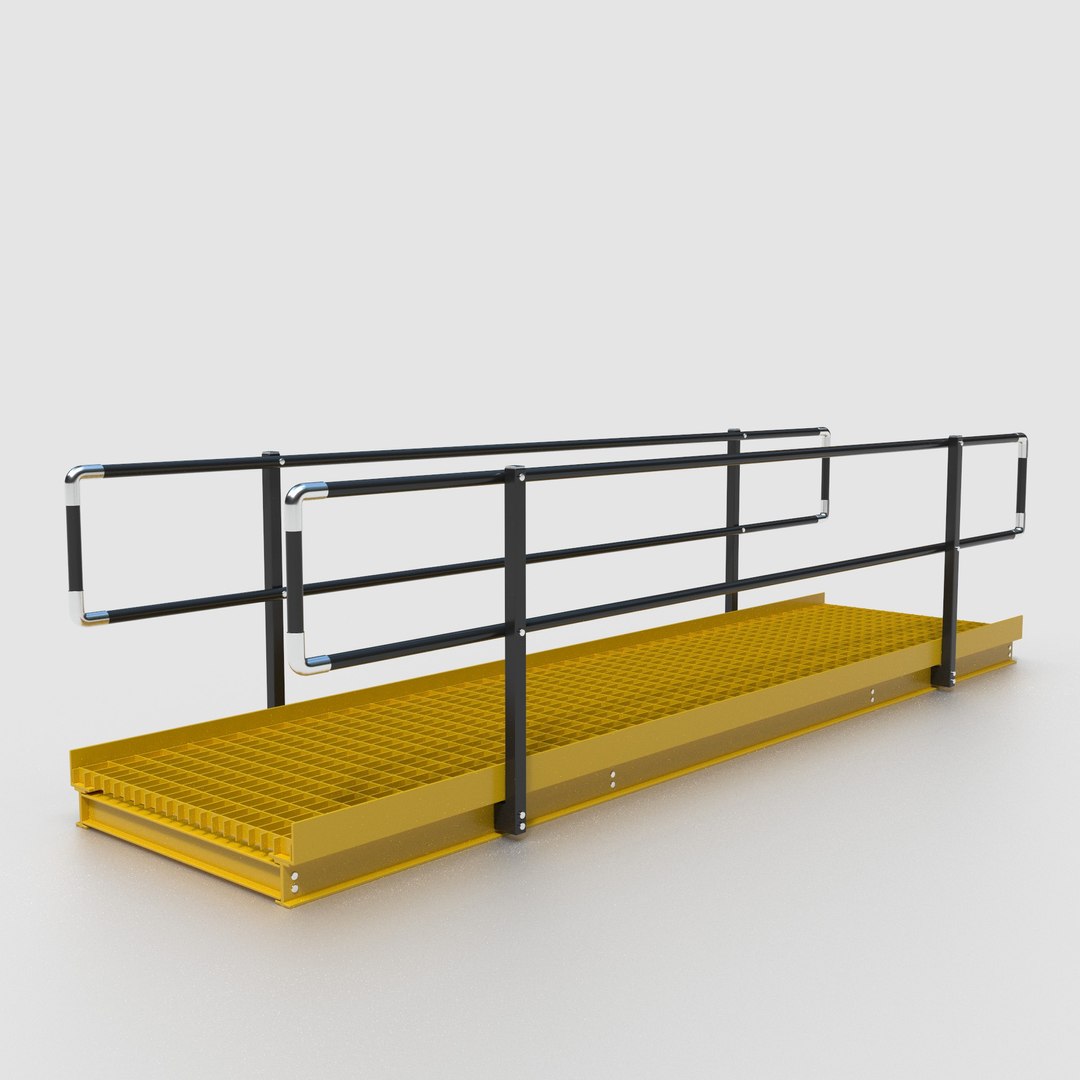 Industrial Walkway Catwalk Platform Model - TurboSquid 2412029