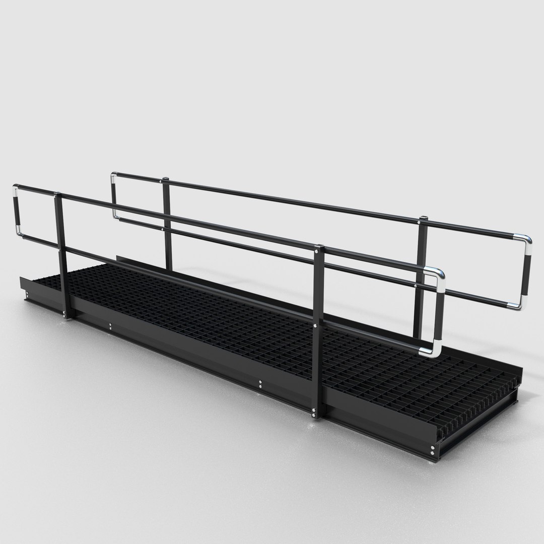 Industrial Walkway Catwalk Platform Model - TurboSquid 2412029