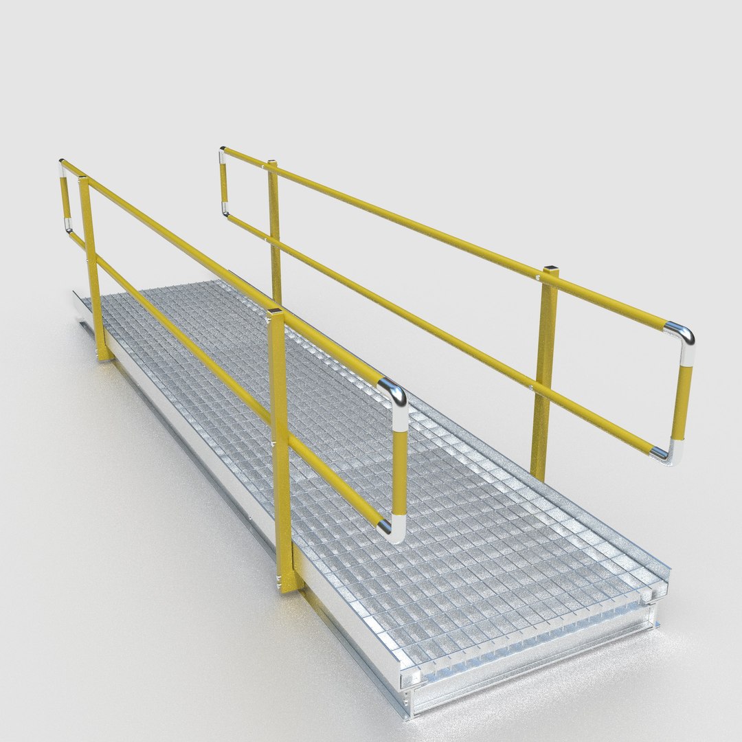 Industrial Walkway Catwalk Platform Model - TurboSquid 2412029