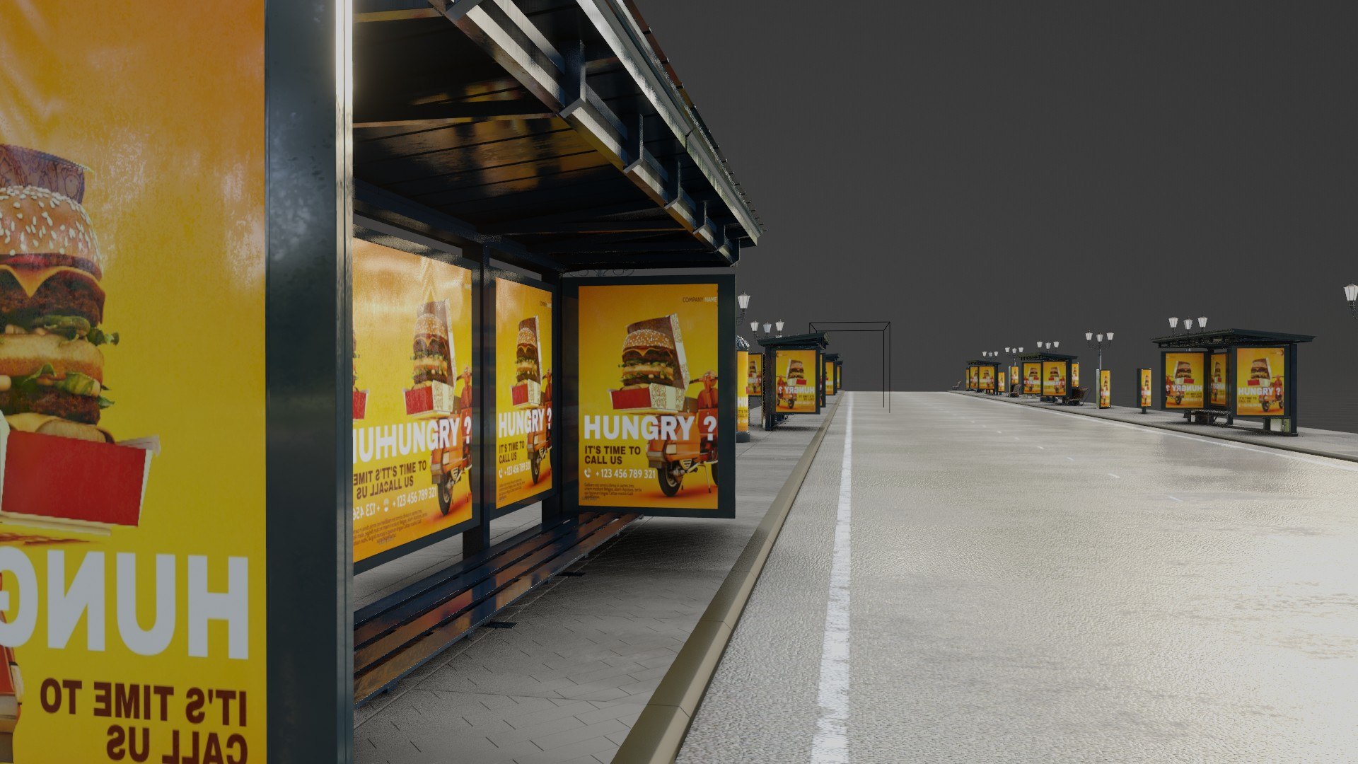 3D Model Blender Geometry Nodes Street Road Generator - TurboSquid 1909437