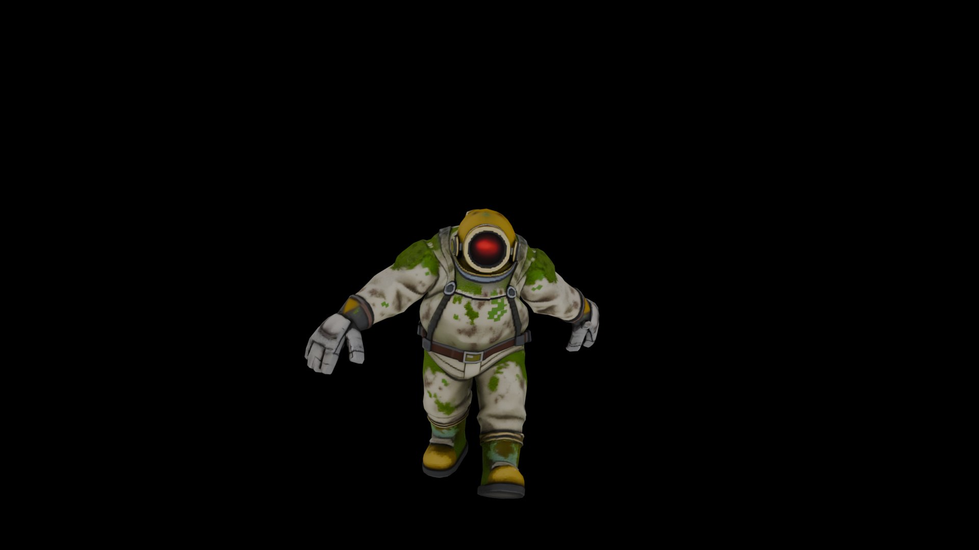 3D Model Stylized Infected Astronaut Horror Character 3D Model ...