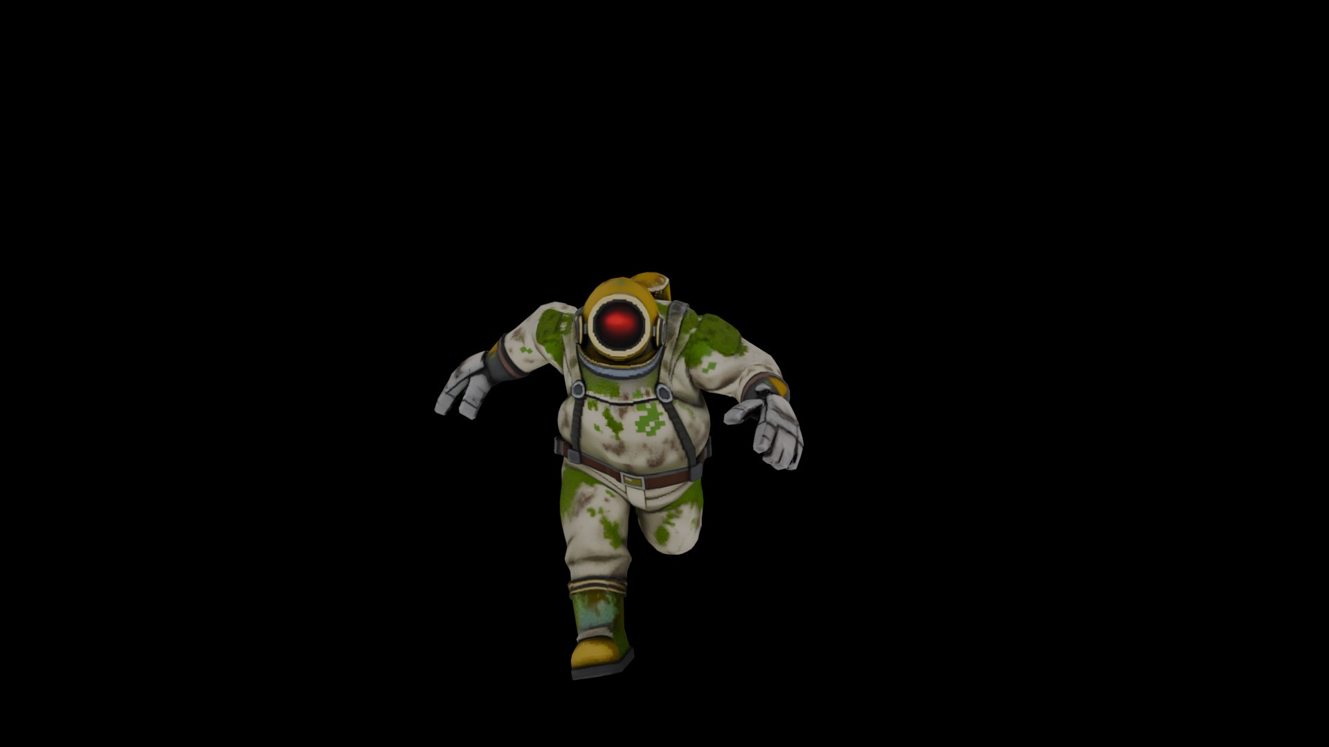 3D Model Stylized Infected Astronaut Horror Character 3D Model ...