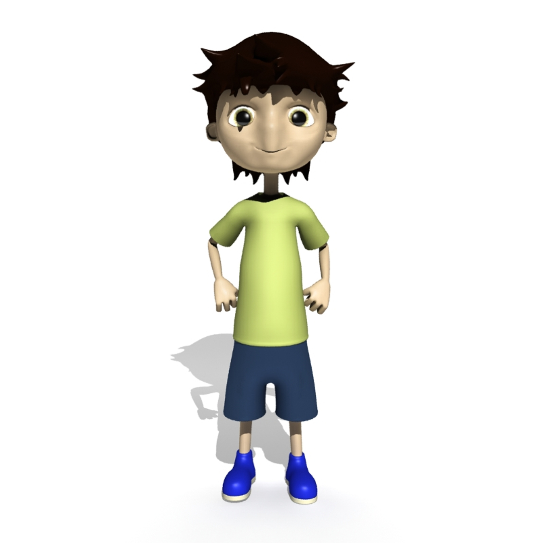 Max Rigged Comic Boy Character