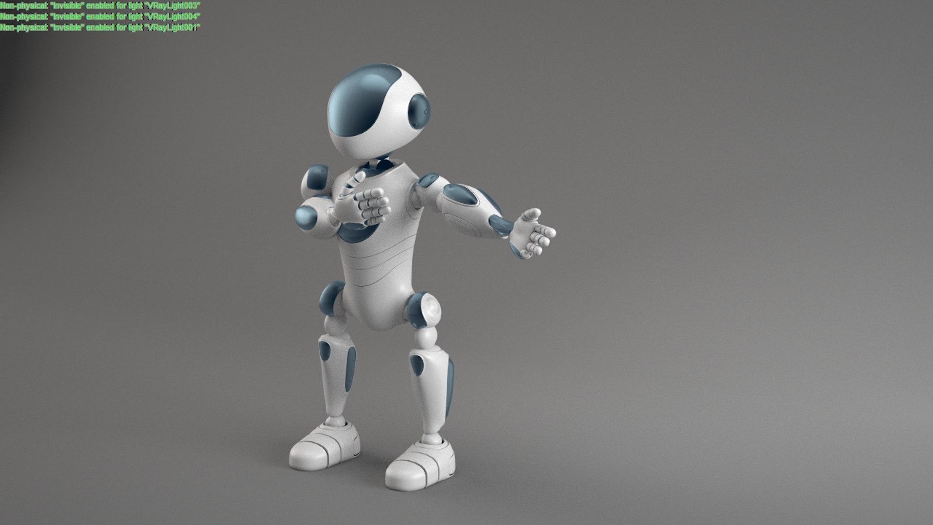 3d Robot Rigged Model