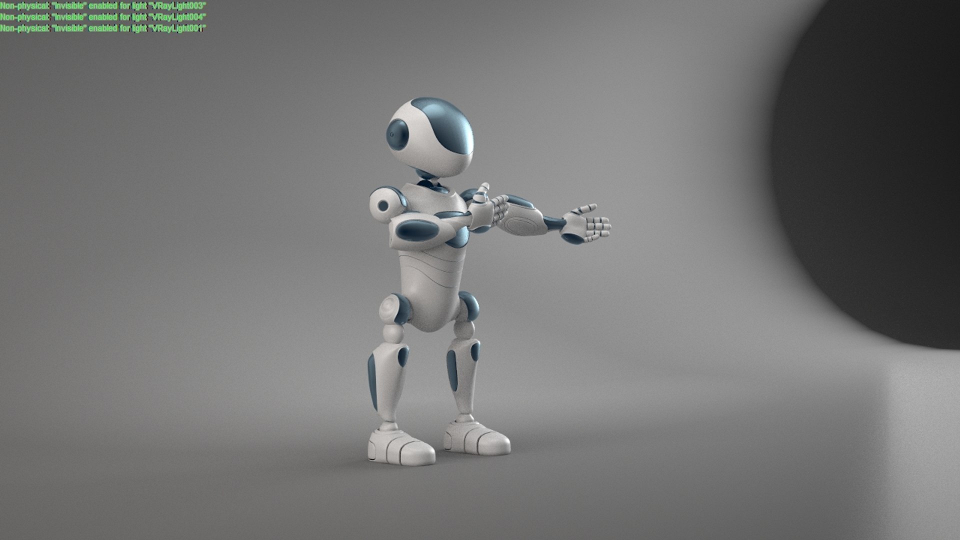 3d Robot Rigged Model