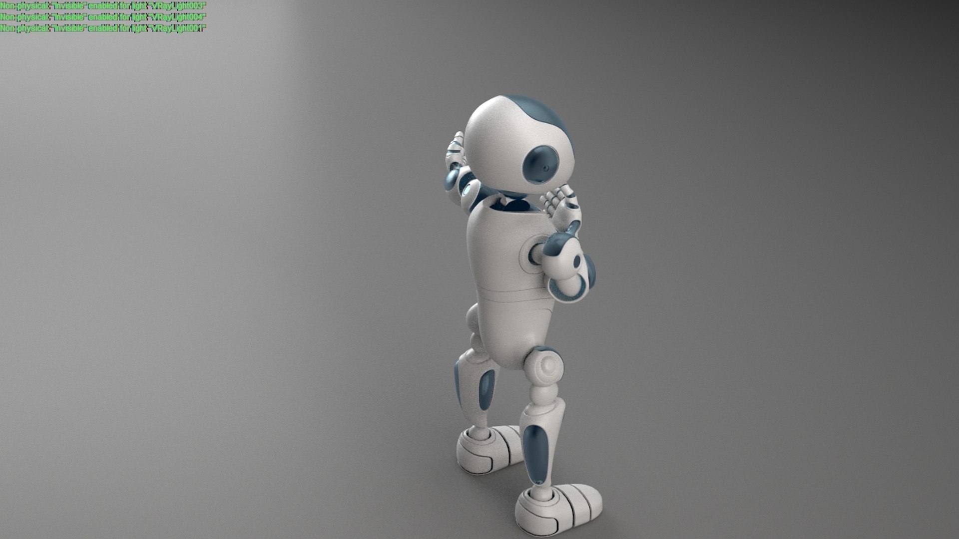 3d Robot Rigged Model