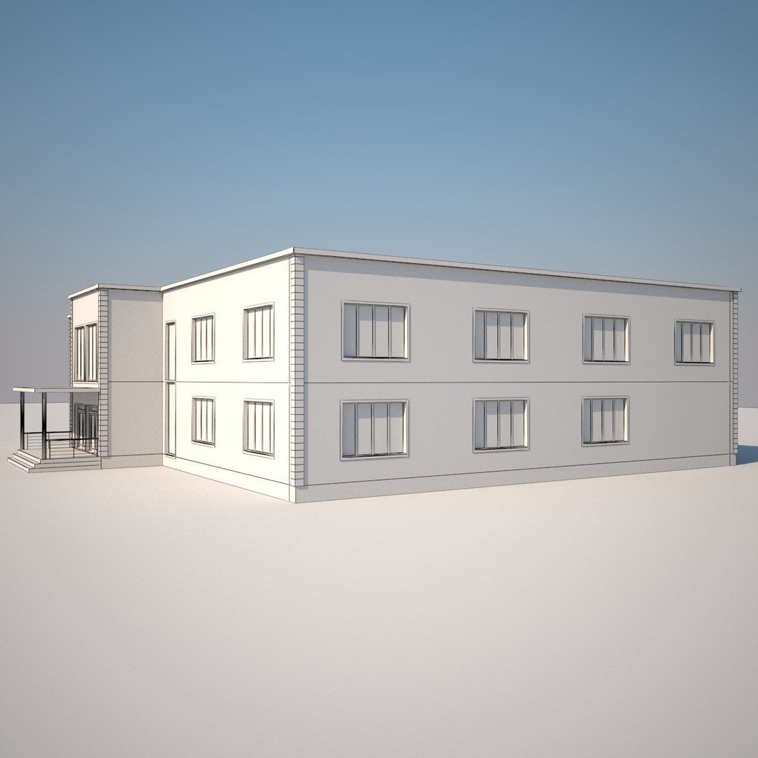 Library Building 3D Model - TurboSquid 1486651