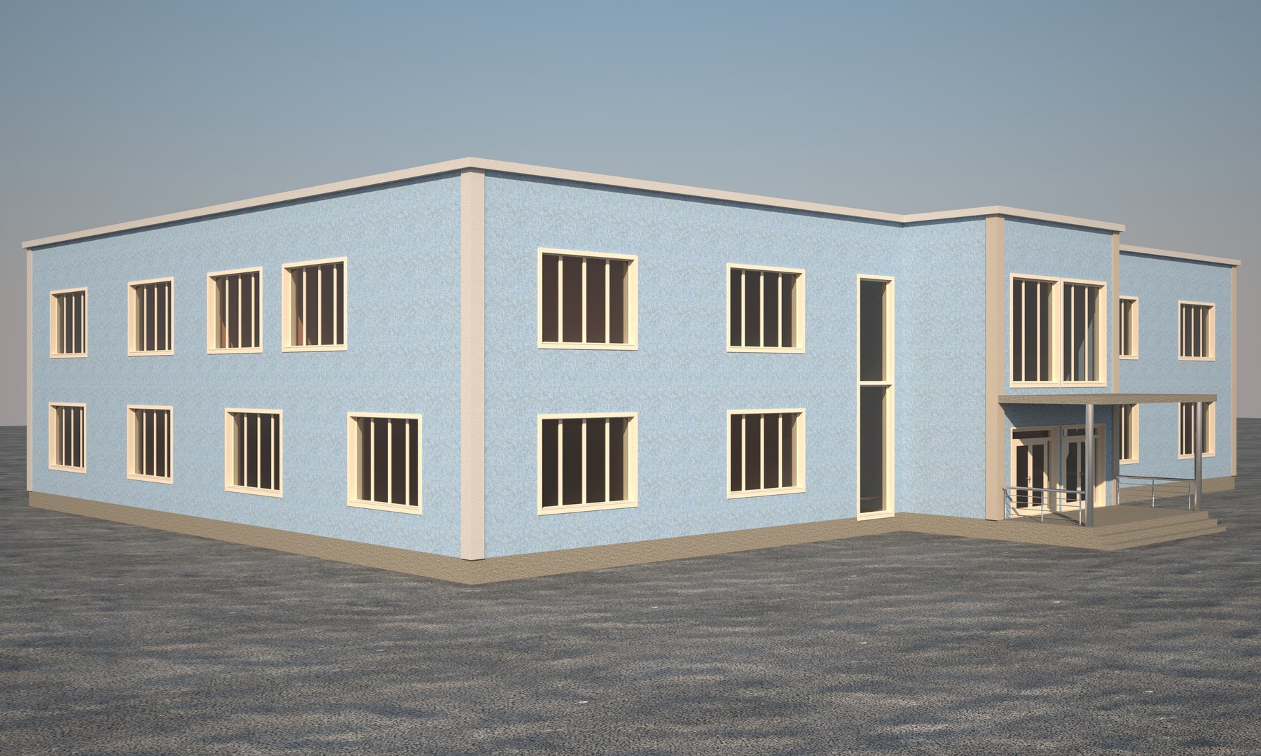 Library Building 3D Model - TurboSquid 1486651