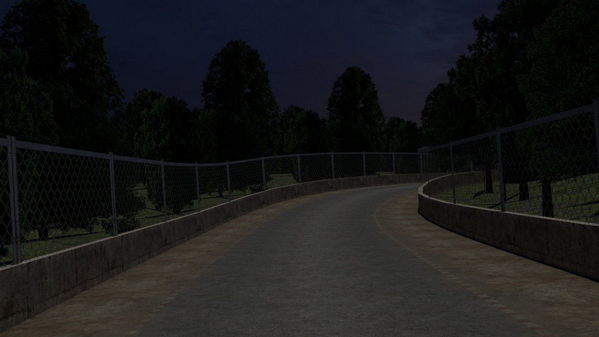 Road Race Track 3d Fbx