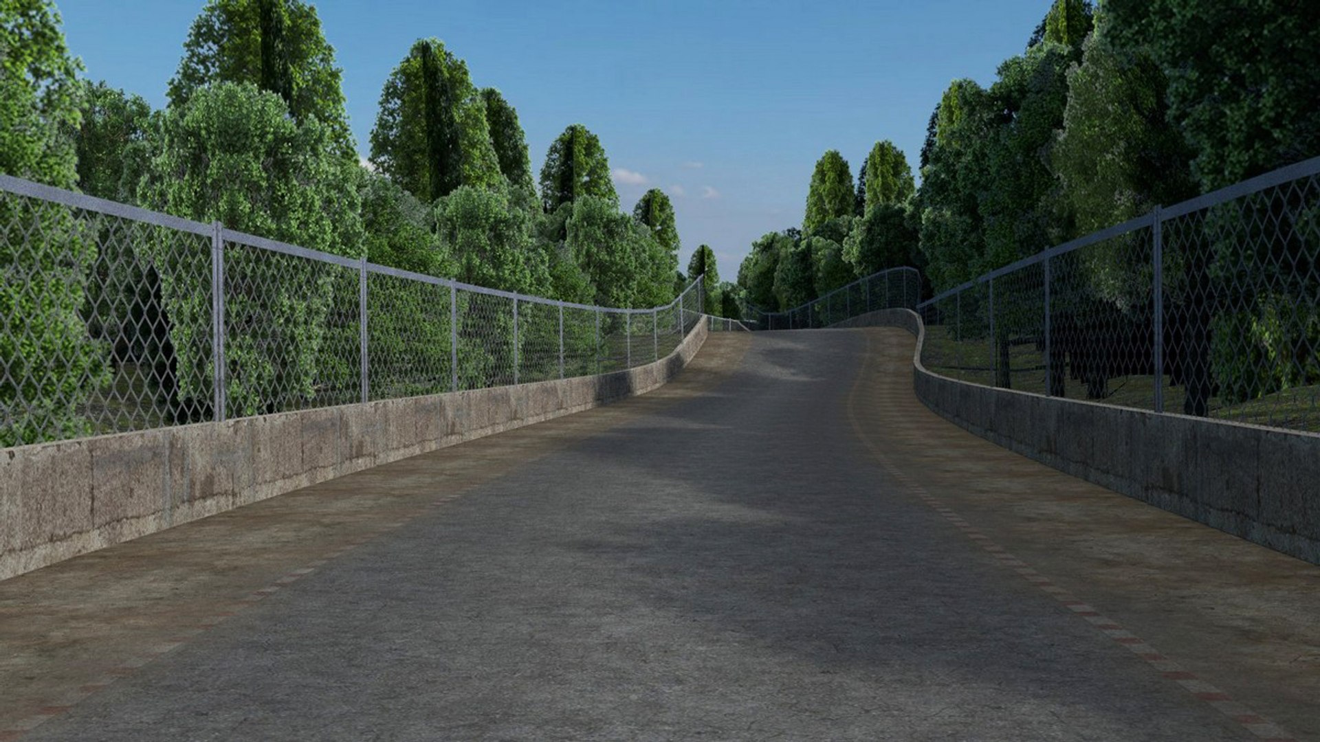 Road Race Track 3d Fbx