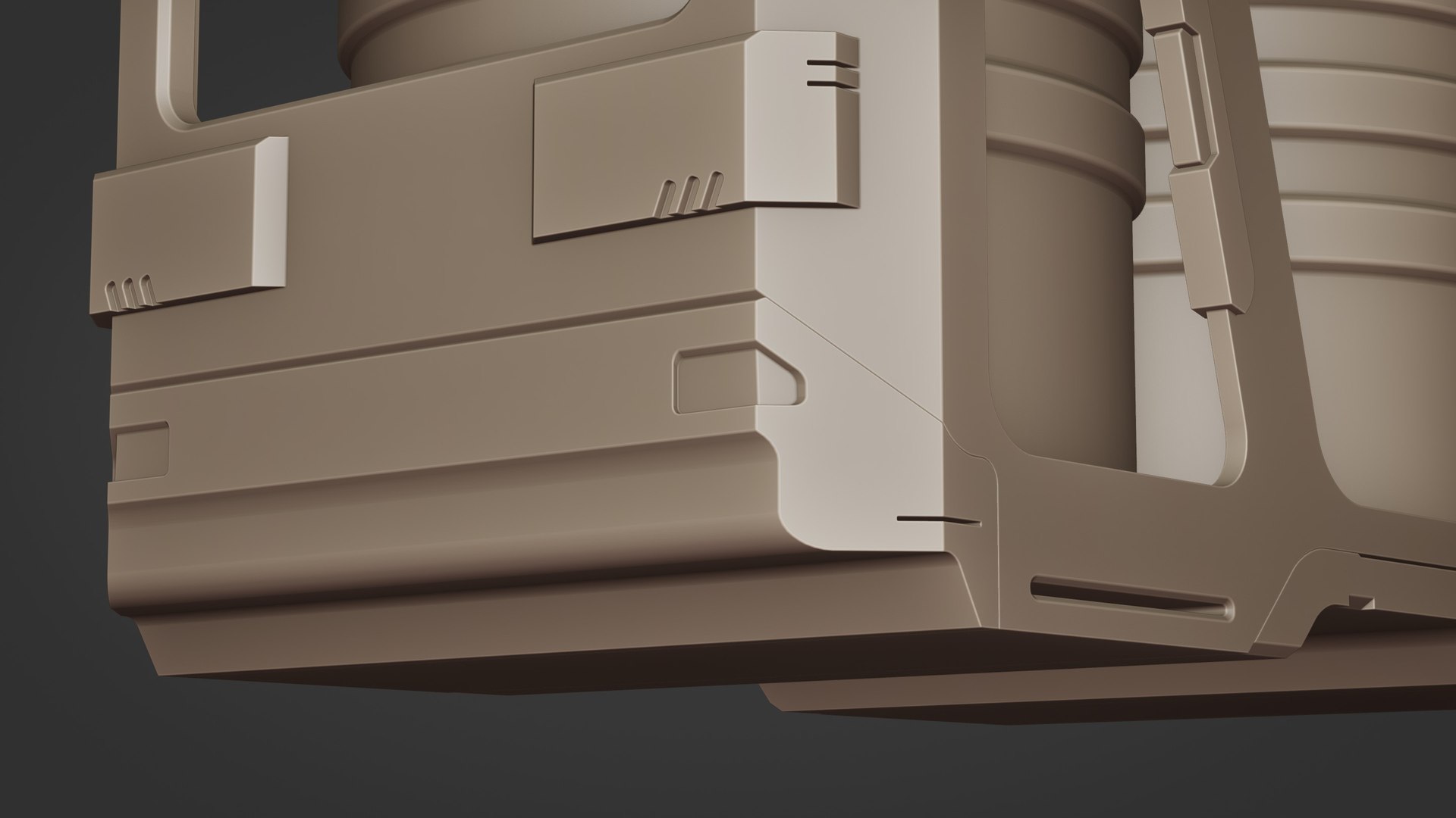 3D Model Sci Fi Crates In Frame - TurboSquid 1989699