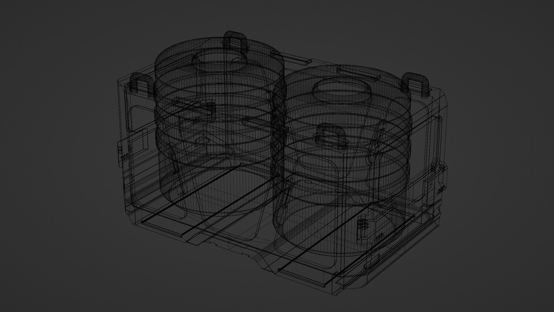 3D Model Sci Fi Crates In Frame - TurboSquid 1989699