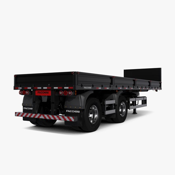 Flatbed Trailer Blender Models for Download | TurboSquid