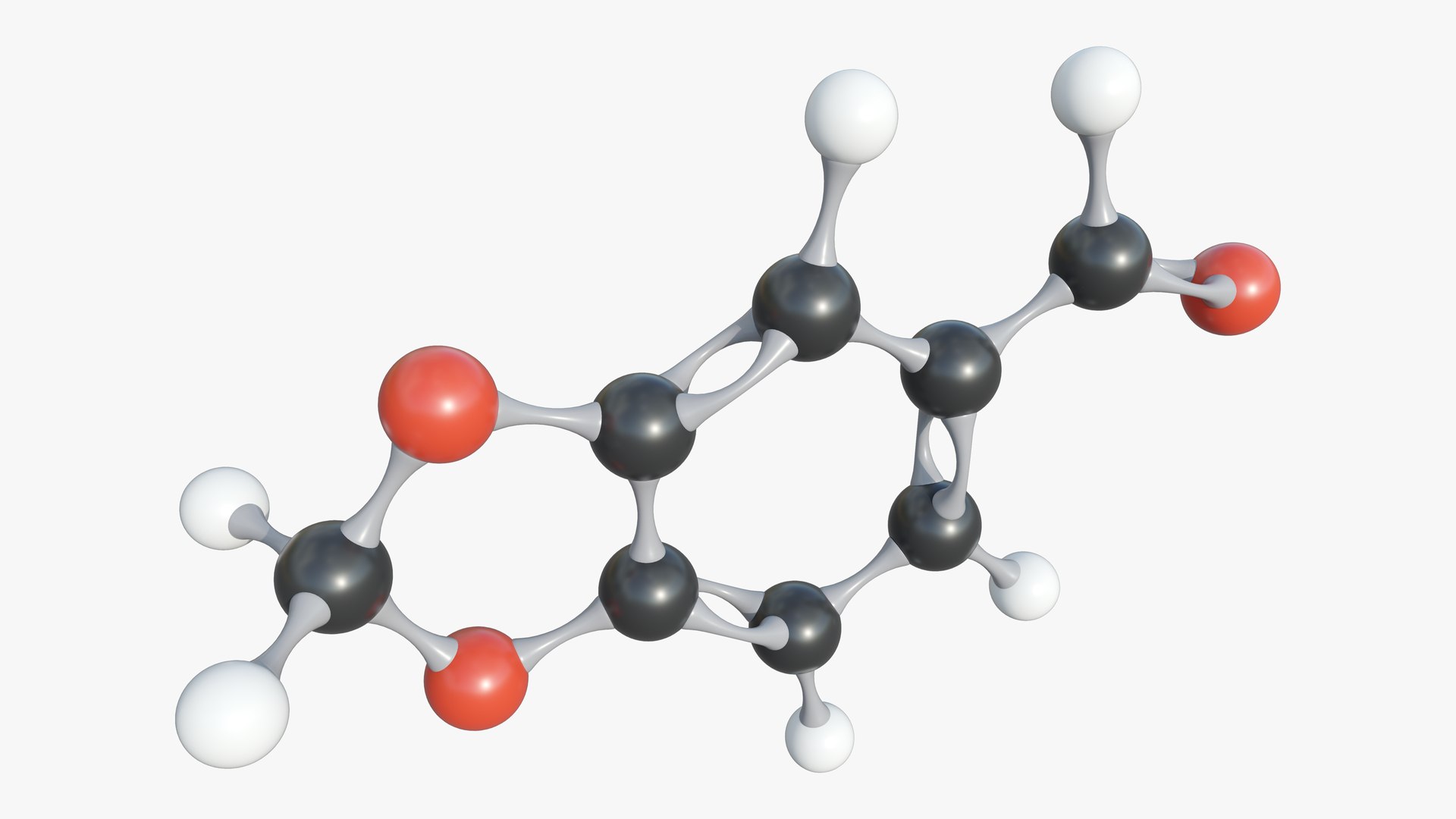 Piperonal Molecule With PBR 4K 8K Model 3D - TurboSquid 1945304