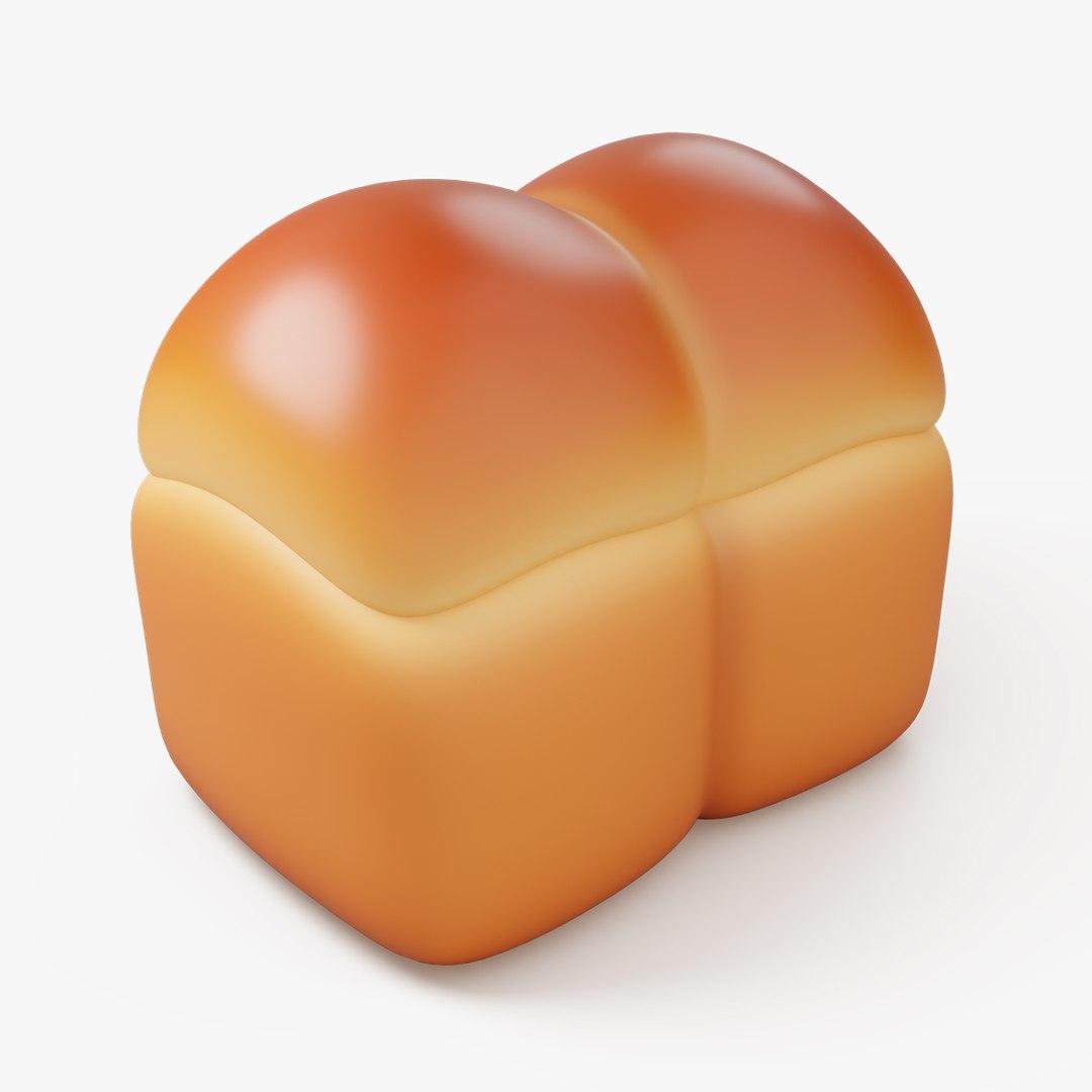 Soft Square Bread Loaf 3D Model - TurboSquid 2424348