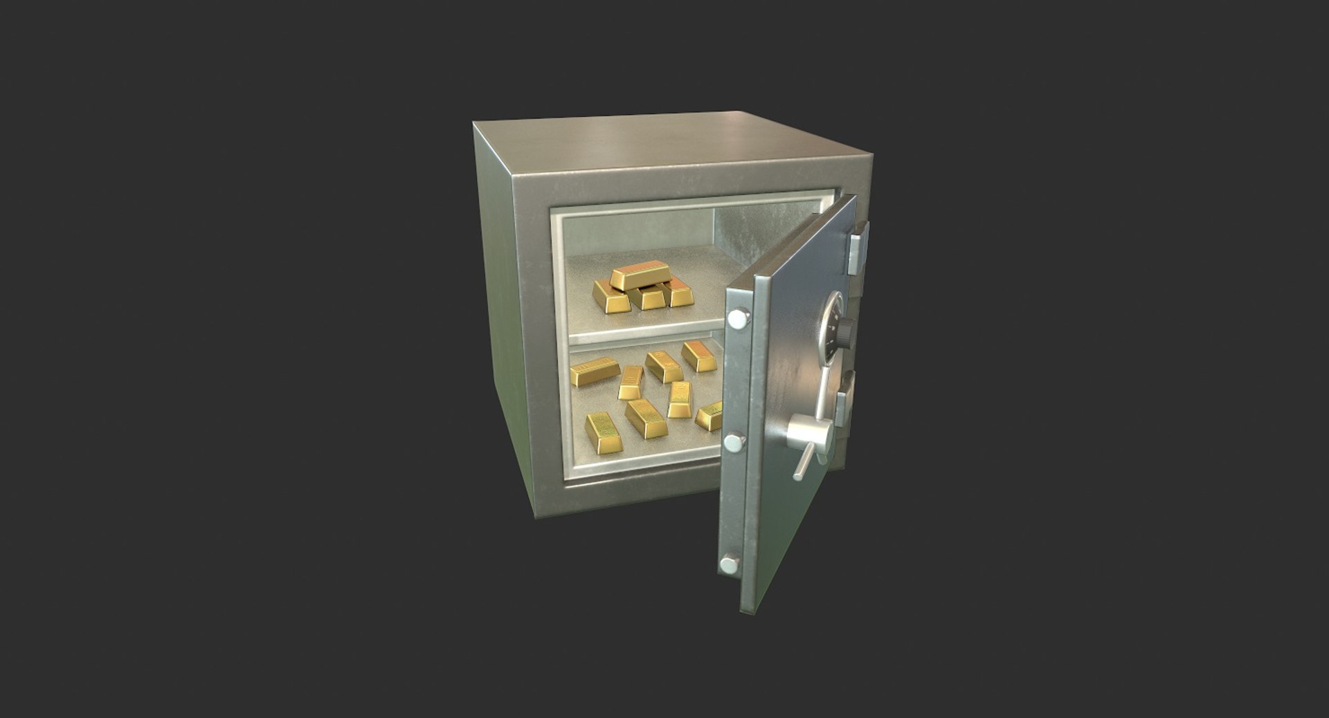 Safe Pbr Gold 3D Model - TurboSquid 1174231