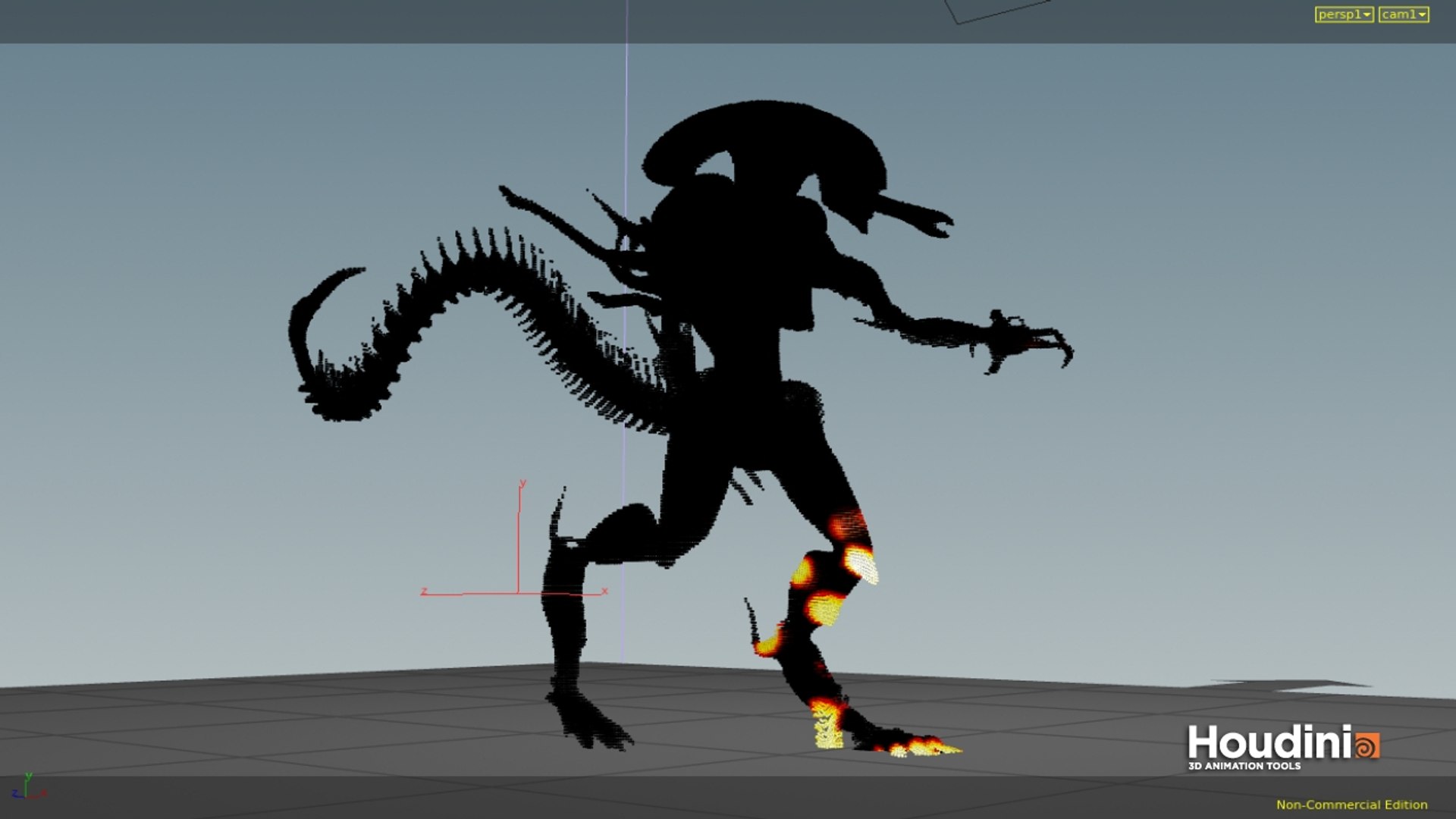 Houdini 14 - Melting 3ds