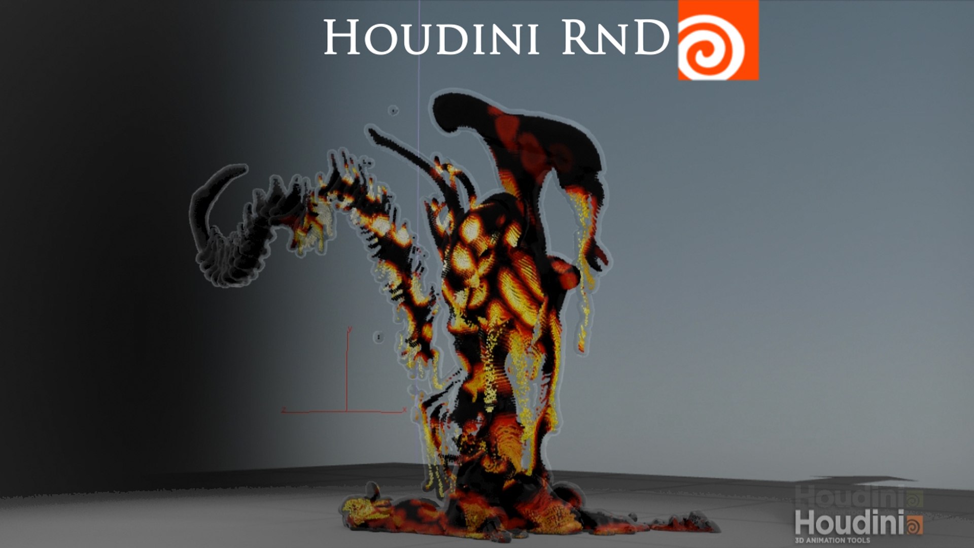 Houdini 14 - Melting 3ds