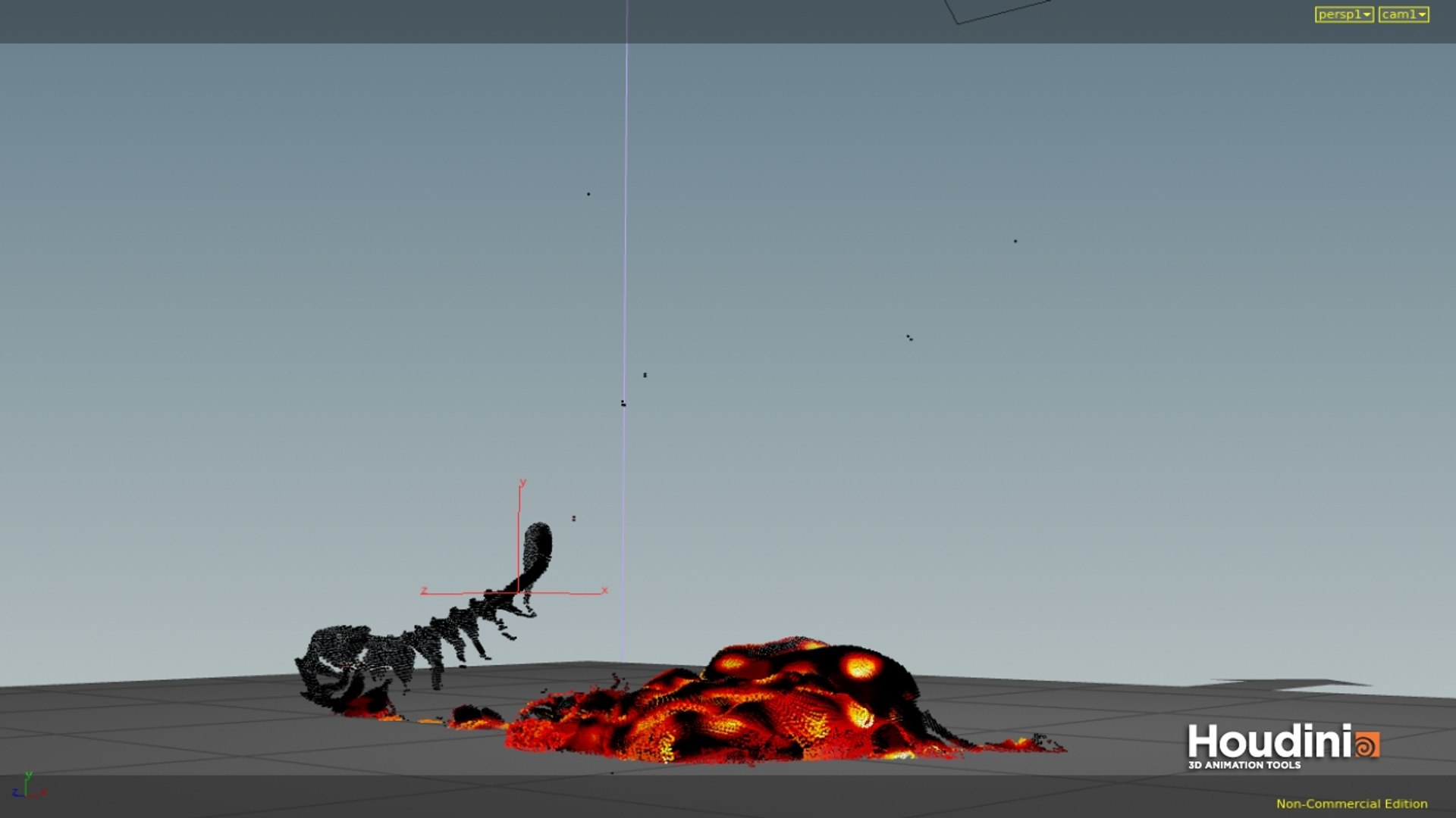 Houdini 14 - Melting 3ds