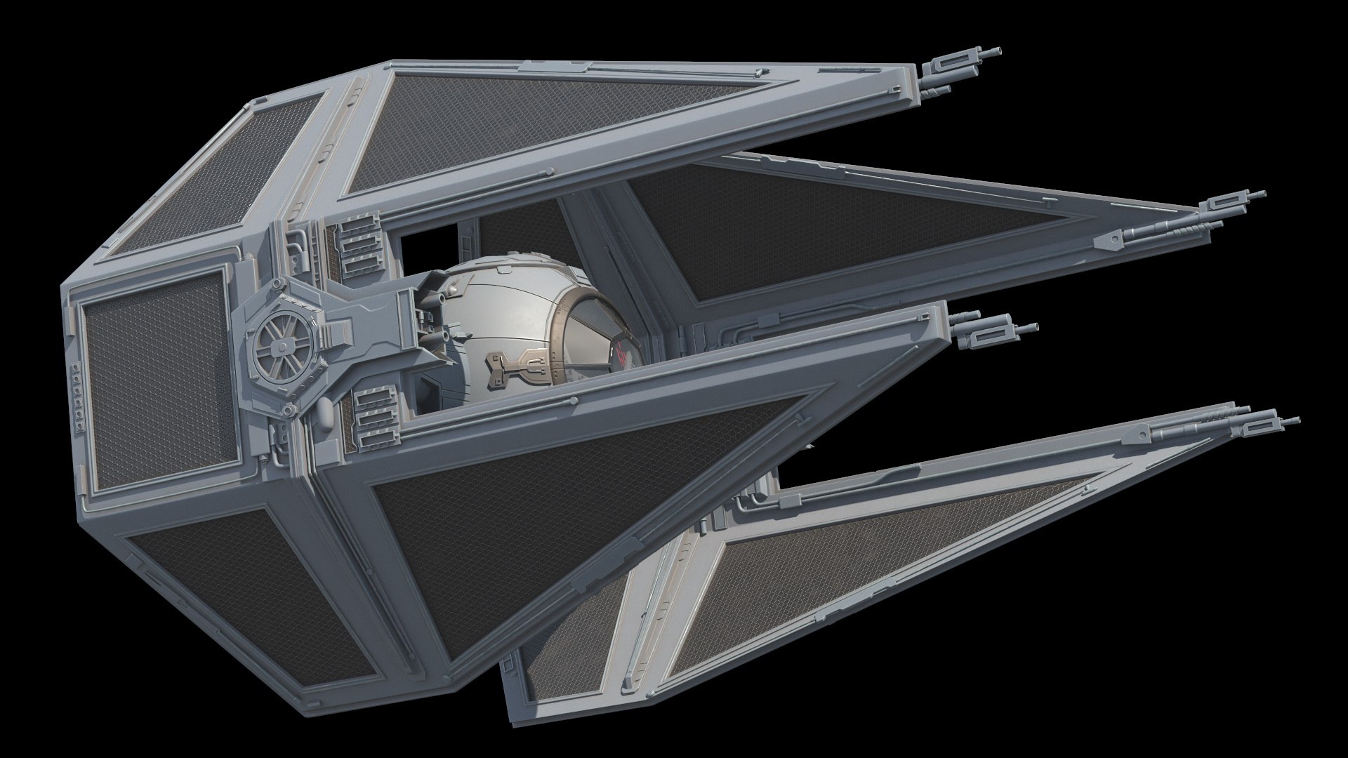 3D Star Wars TIE Interceptor Model - TurboSquid 2337745