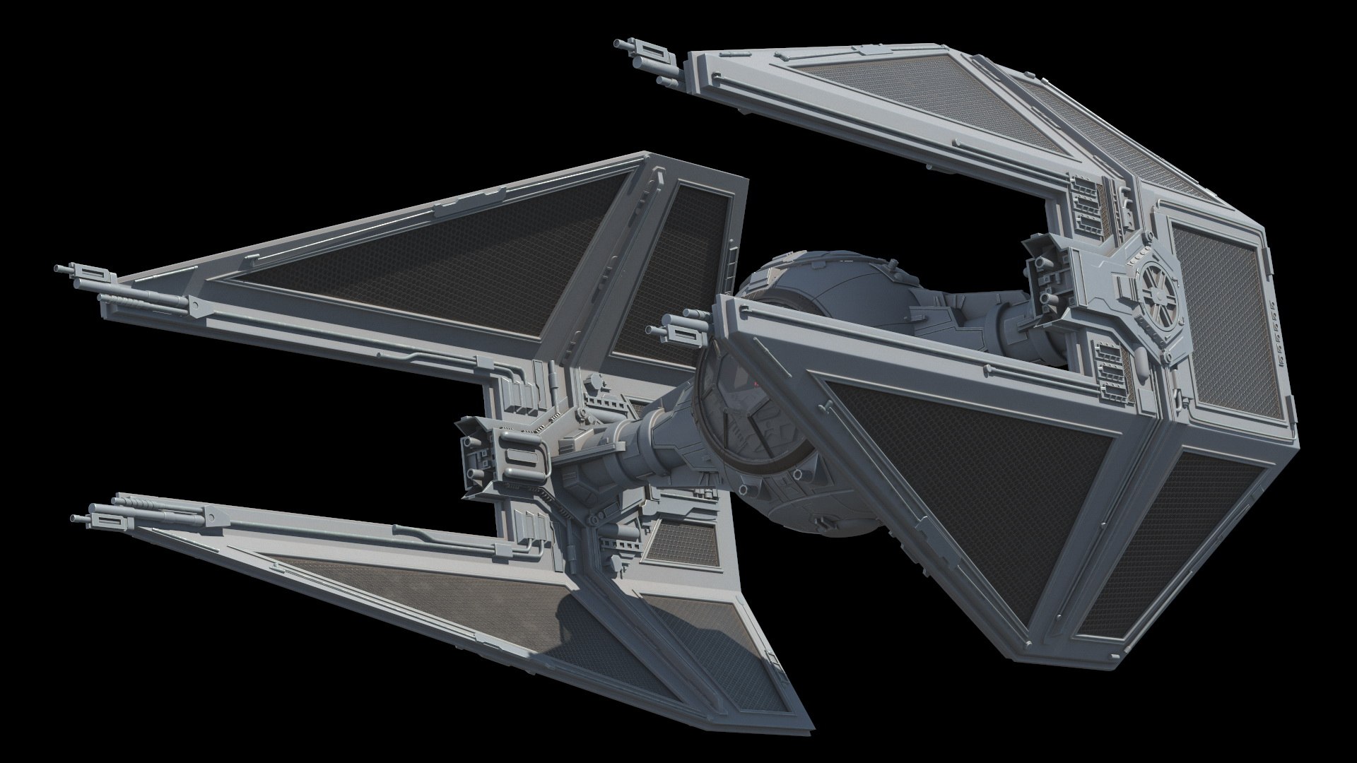 3D Star Wars TIE Interceptor Model - TurboSquid 2337745